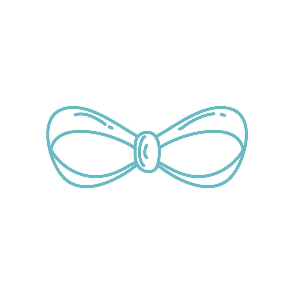 Hand Drawn Decorative Bow Outline 31375477 Vector Art At Vecteezy