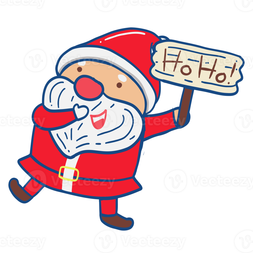 Santa Claus Spreads Happiness At Christmas Festive Holiday Illustration