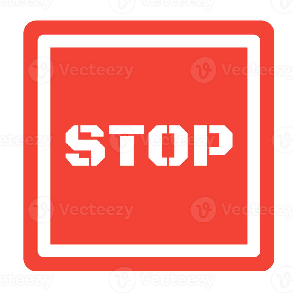 red stop sign mark 31379927 PNG