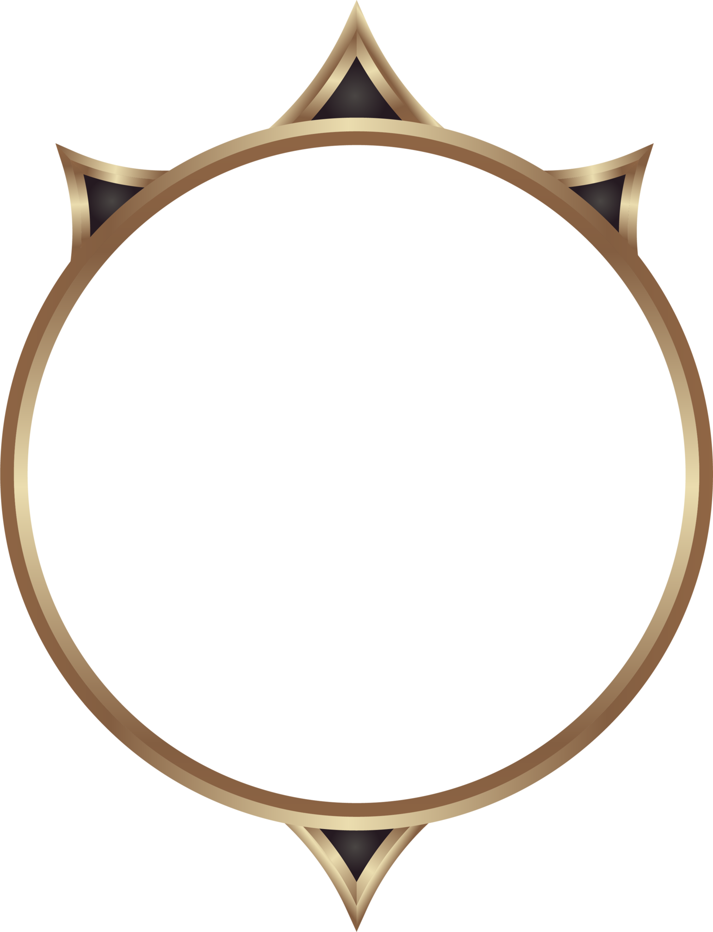 Empty Frames In Medieval Style For Ui Design Classic Bar And Frame User Interface Elements With