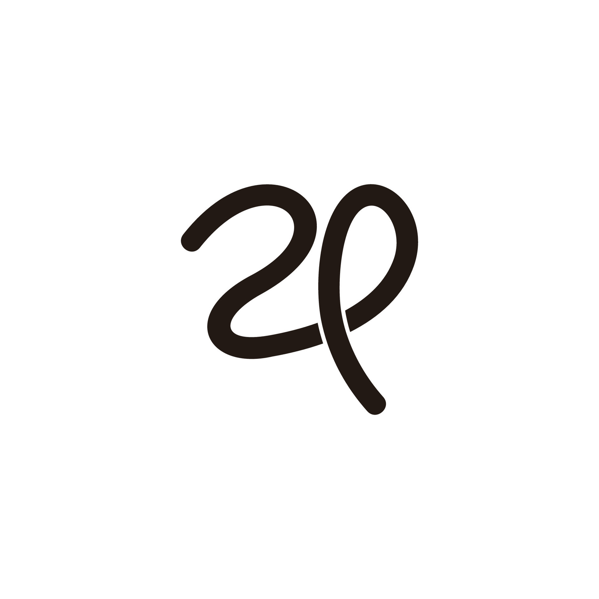 letra l2 curvas resumen logo vector 31384286 Vector en Vecteezy