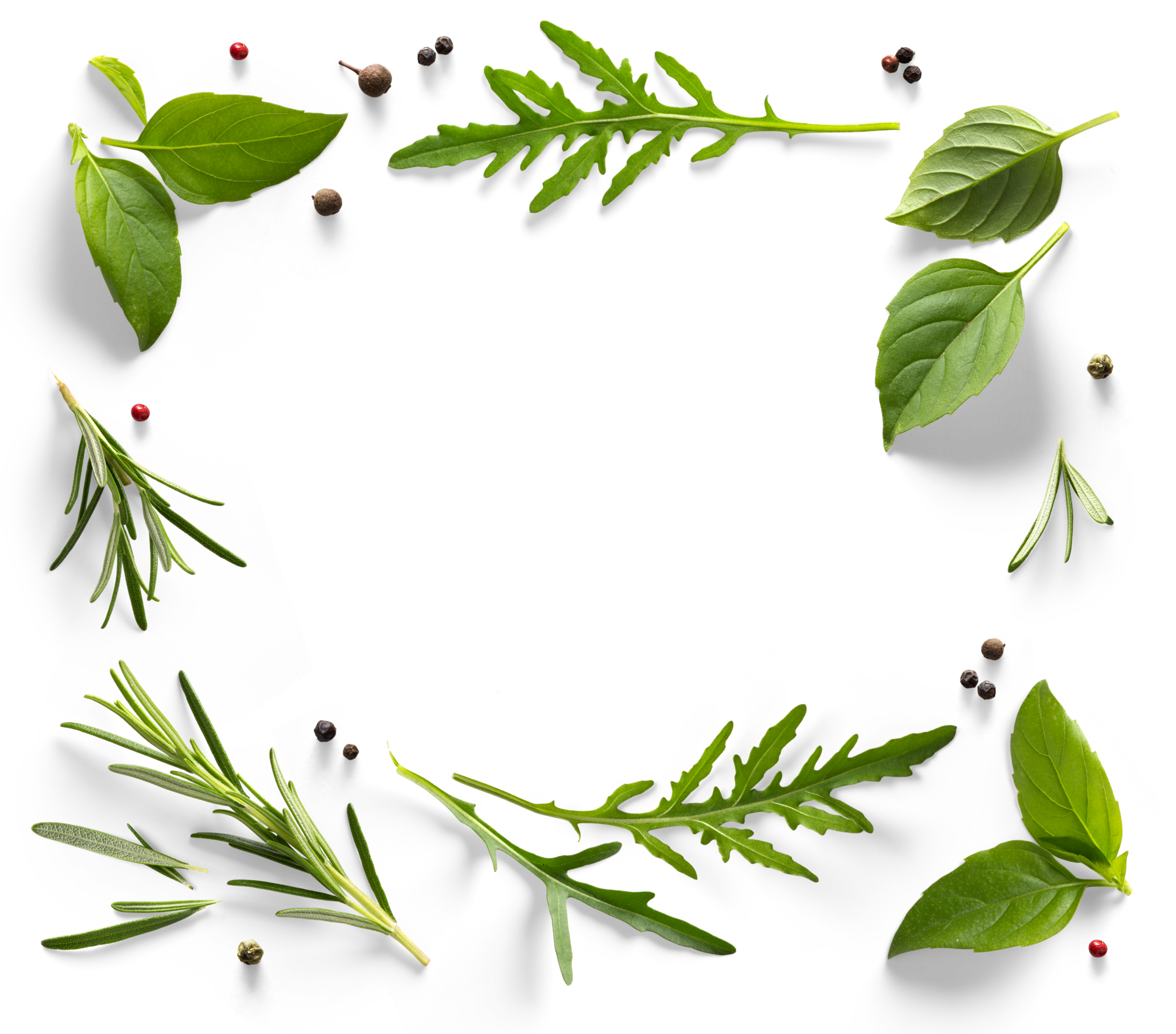 Spices and herbs with transparent shadow on transparent background ... Spices and herbs with transparent shadow on transparent background ...
