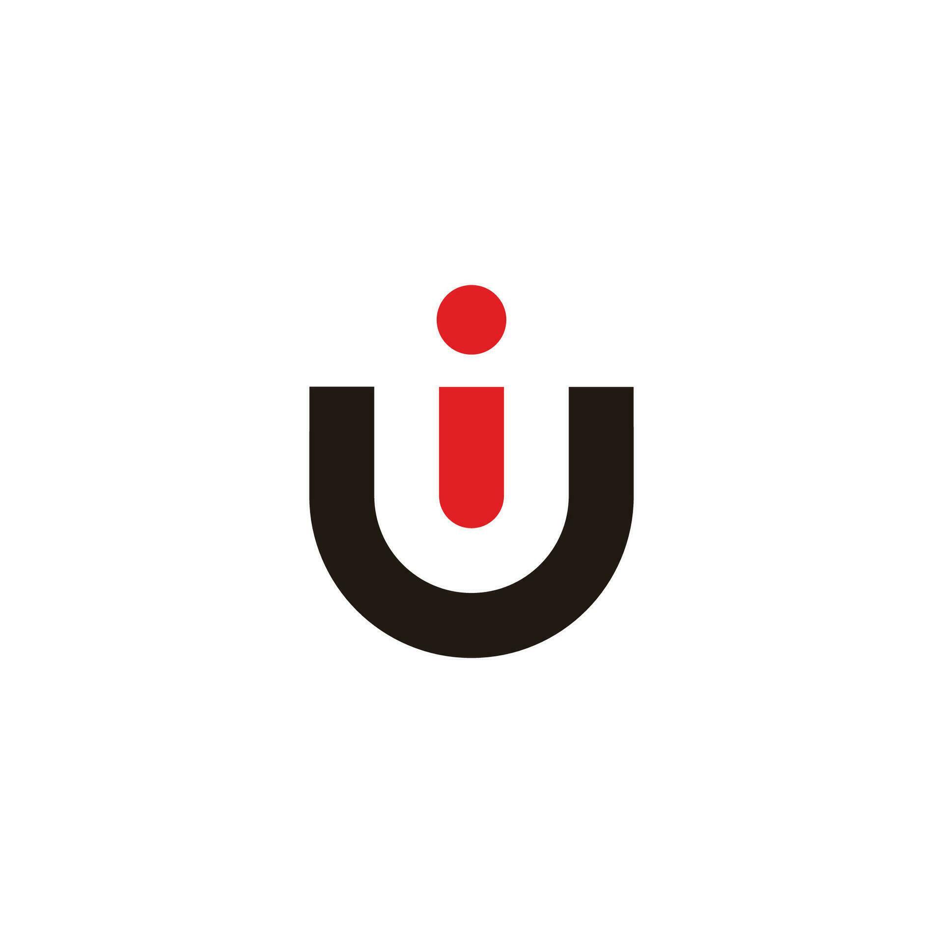 letter iu ui simple geometric cute logo vector 31384450 Vector Art at Vecteezy