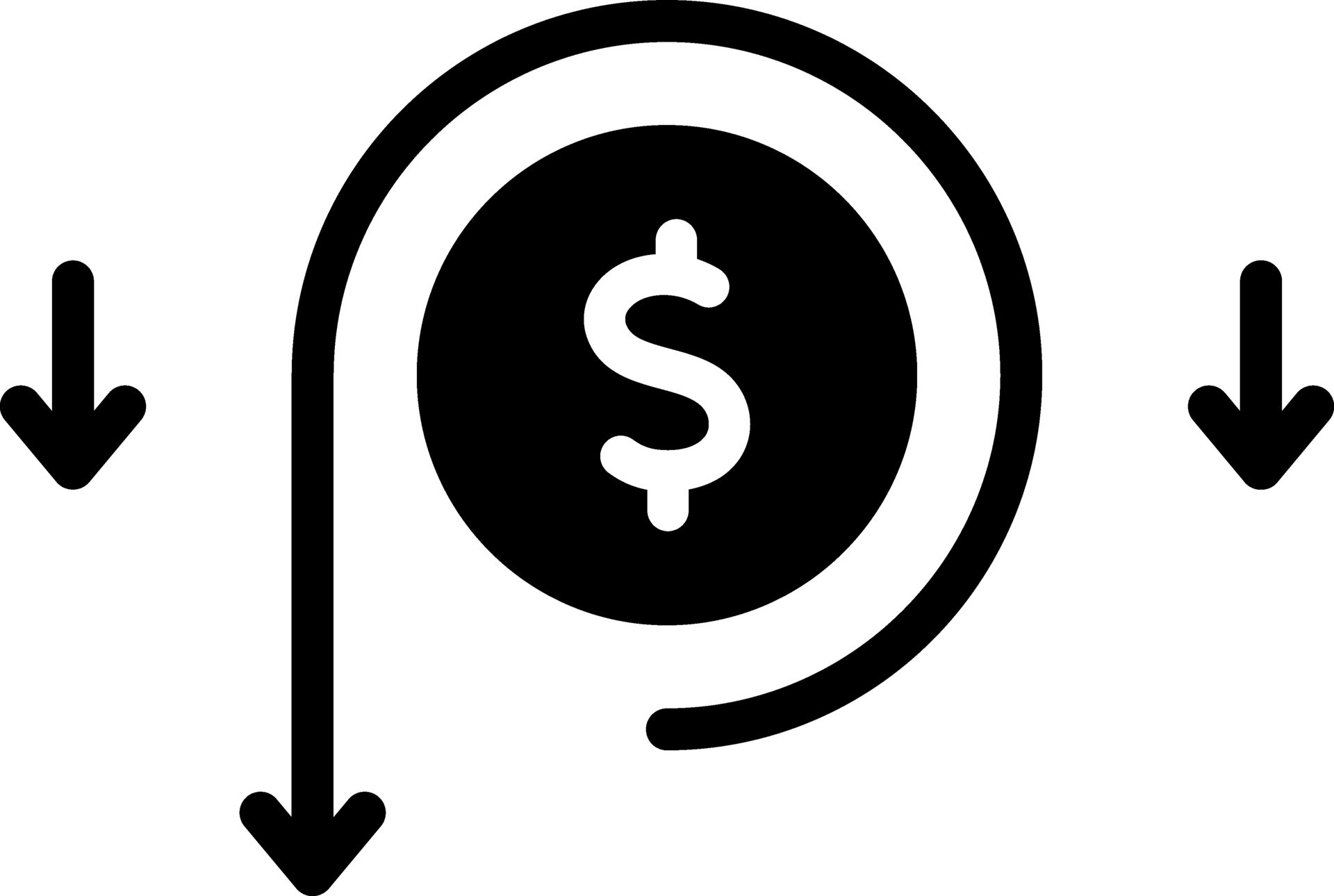 solid icon for reduction 31388304 Vector Art at Vecteezy