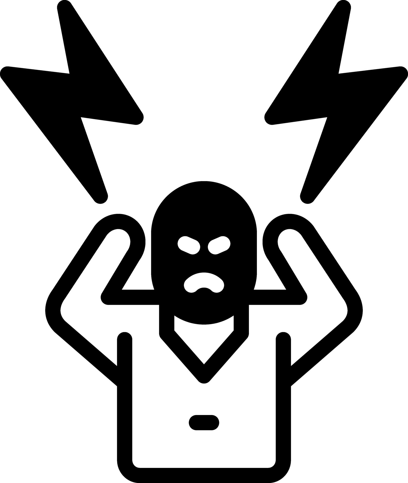 solid icon for aggressive 31388635 Vector Art at Vecteezy