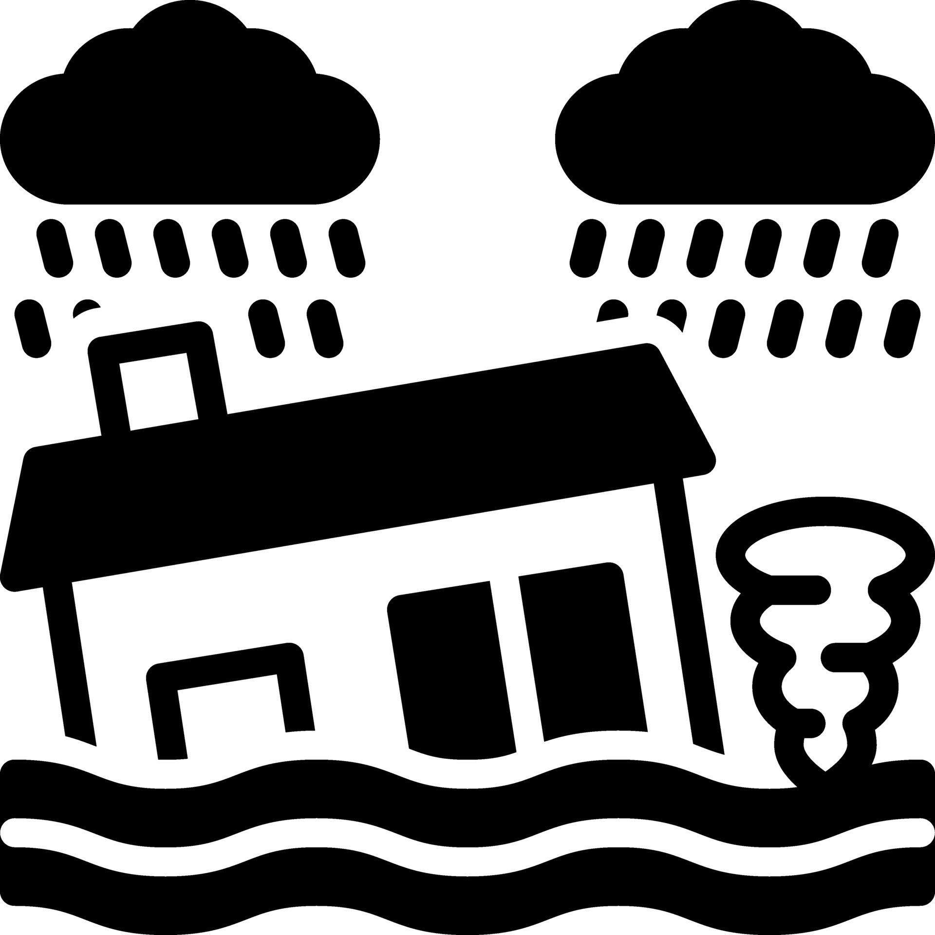 solid icon for disaster 31389116 Vector Art at Vecteezy