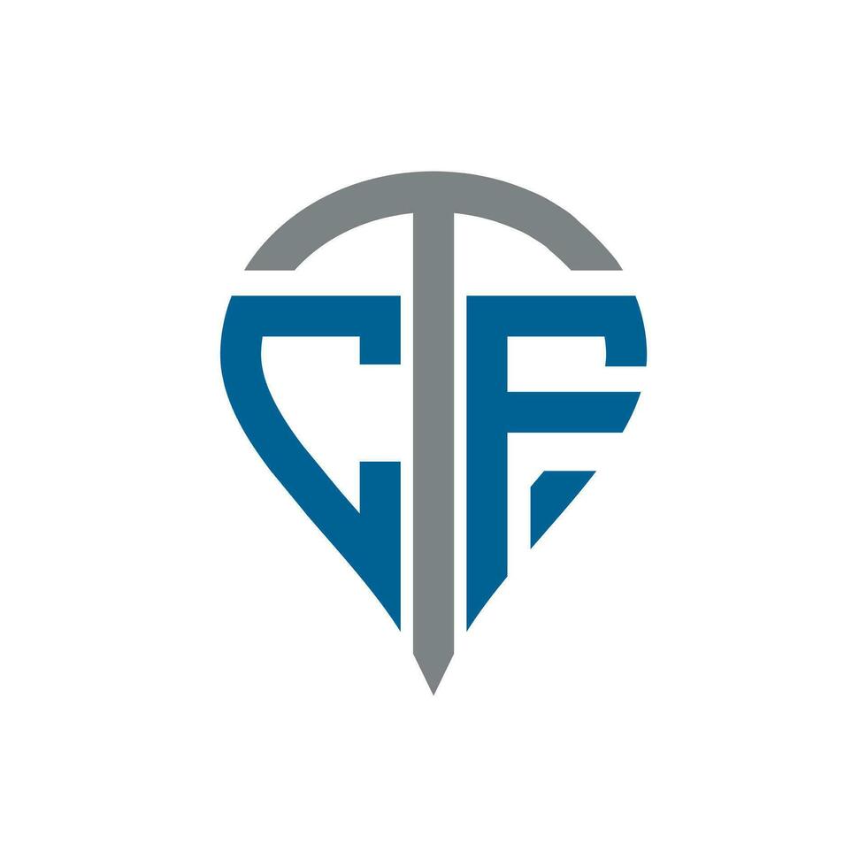 Ctf Letter Logo Ctf Creative Monogram Initials Letter Logo Concept