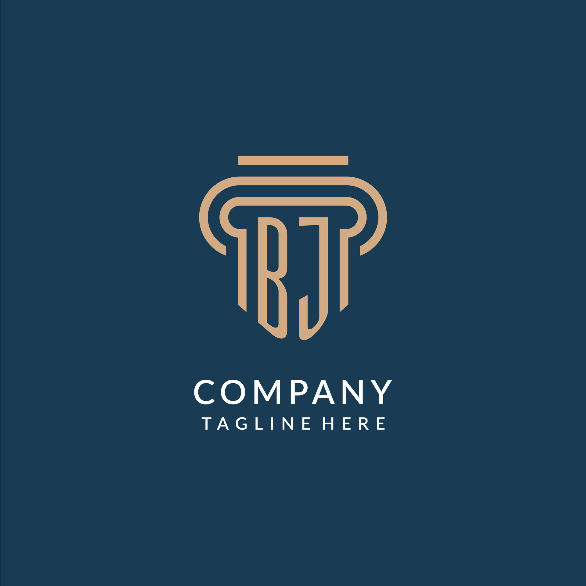 Initial BJ pillar logo style, luxury modern lawyer legal law firm logo ... Initial BJ pillar logo style, luxury modern lawyer legal law firm logo ...