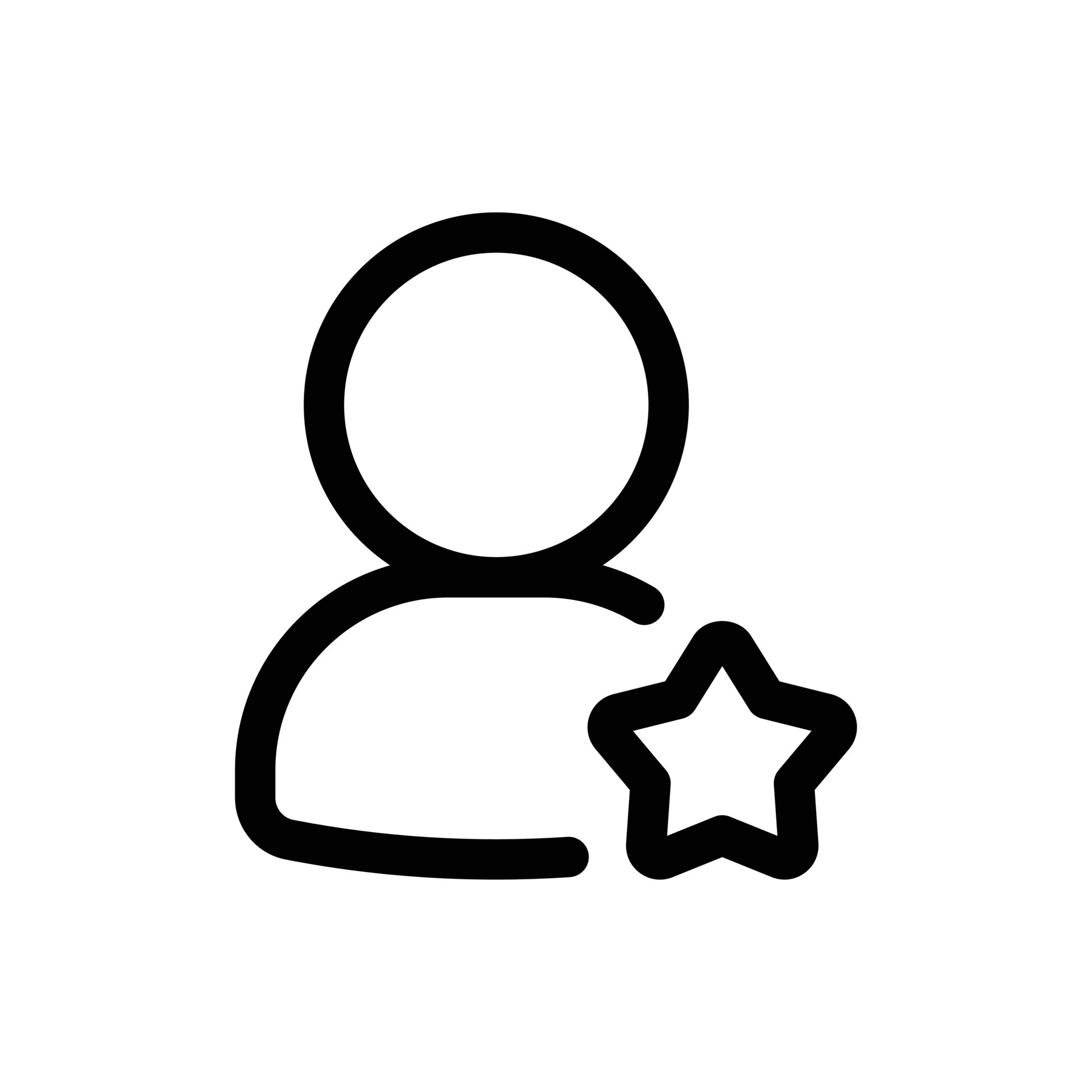 Favorite User Icon In Trendy Outline Style Isolated On White Background Favorite User