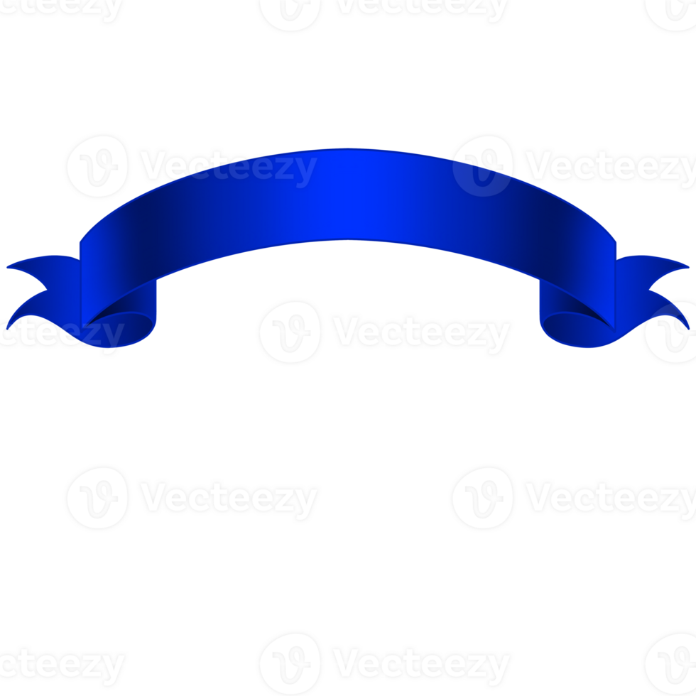 Blue Ribbons Realistic Composition With Colourful Isolated Image Of Festive Reel Shape On Blank