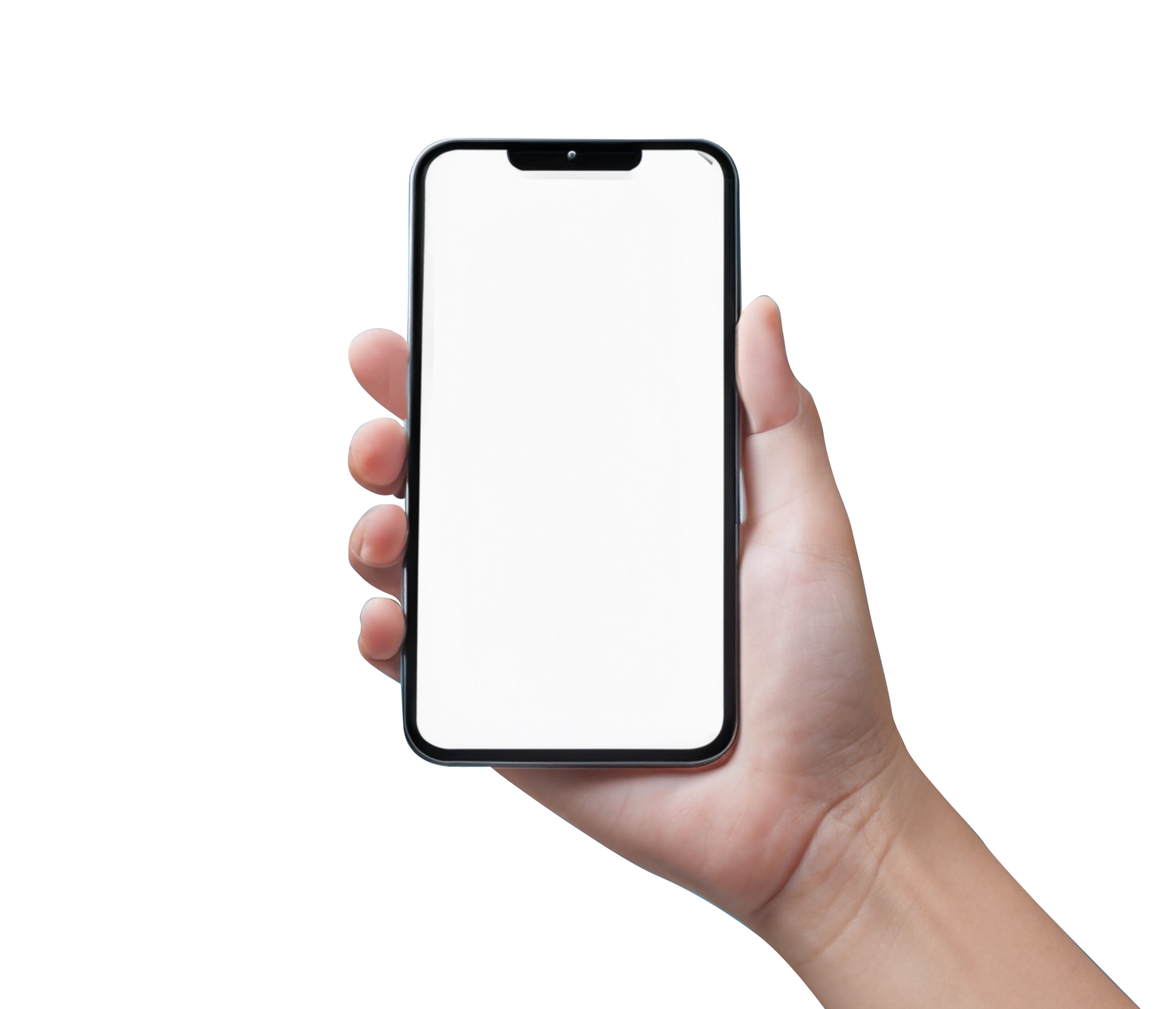 Hand Holding Phone Isolated Hands And Smartphone Female Hand Holding