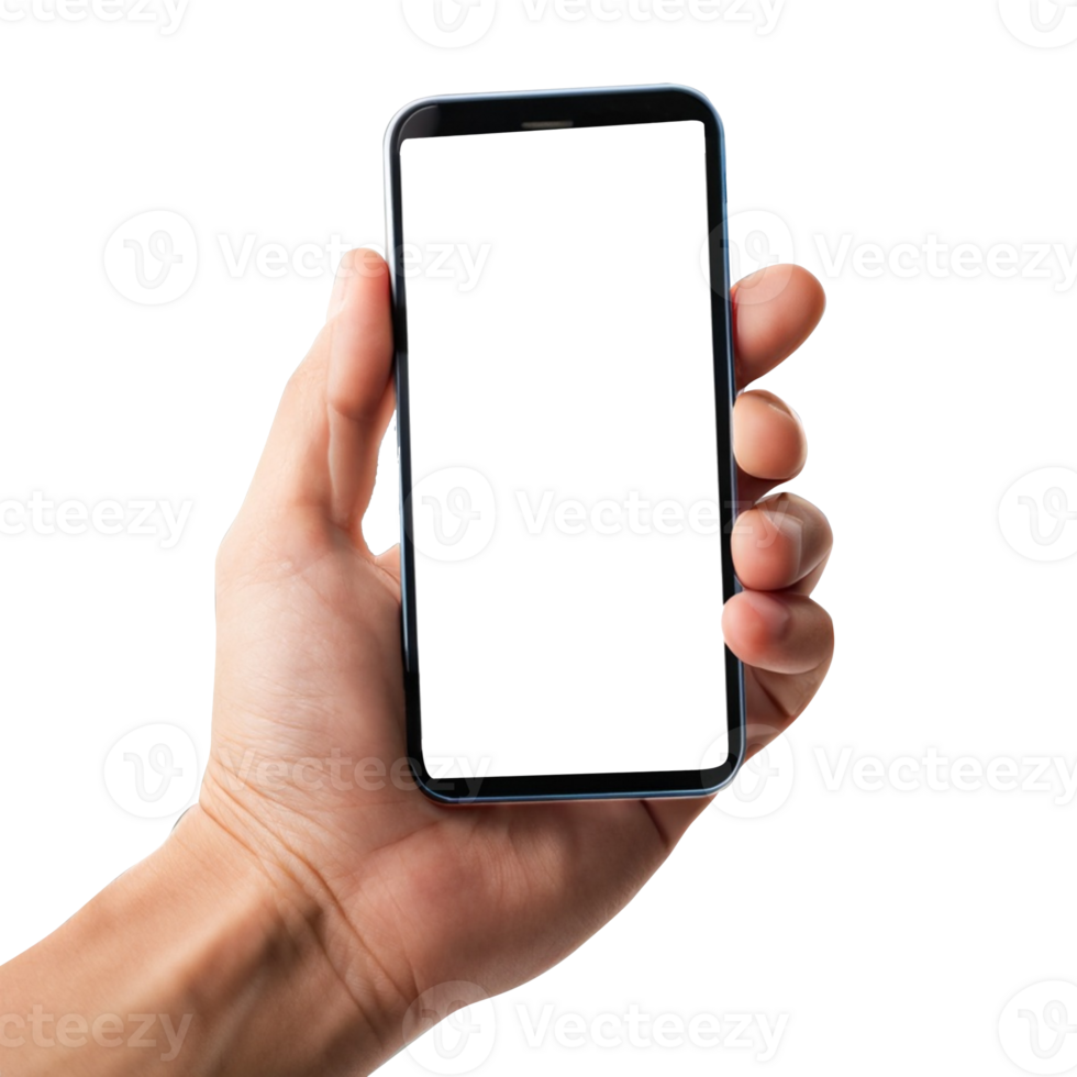 Hand Holding Phone Isolated Hands And Smartphone Female Hand Holding