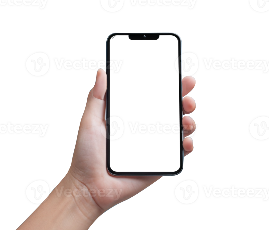 Hand Holding Phone Isolated Hands And Smartphone Female Hand Holding