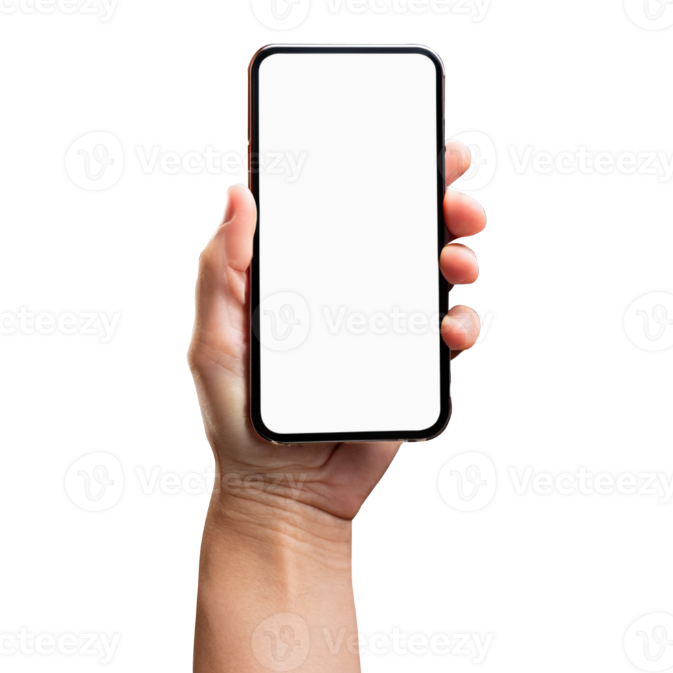 Hand Holding Phone Isolated Hands And Smartphone Female Hand Holding