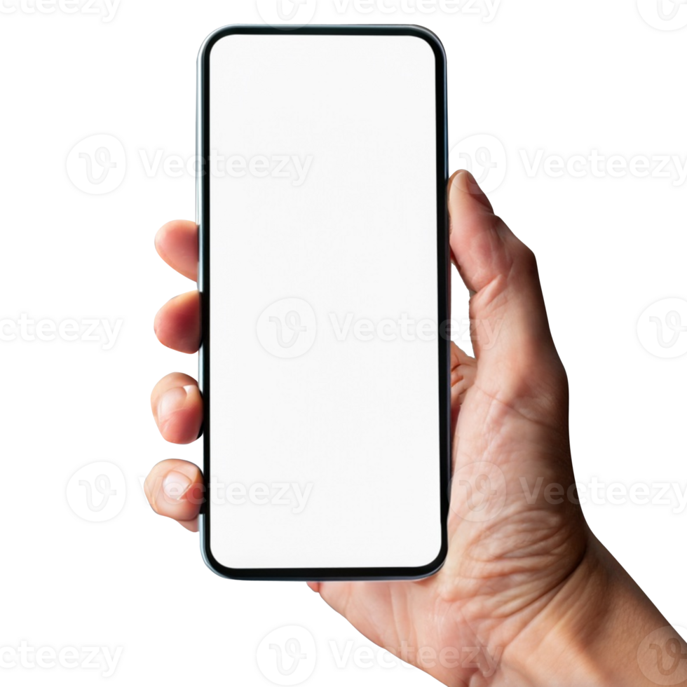 Hand Holding Phone Isolated Hands And Smartphone Female Hand Holding