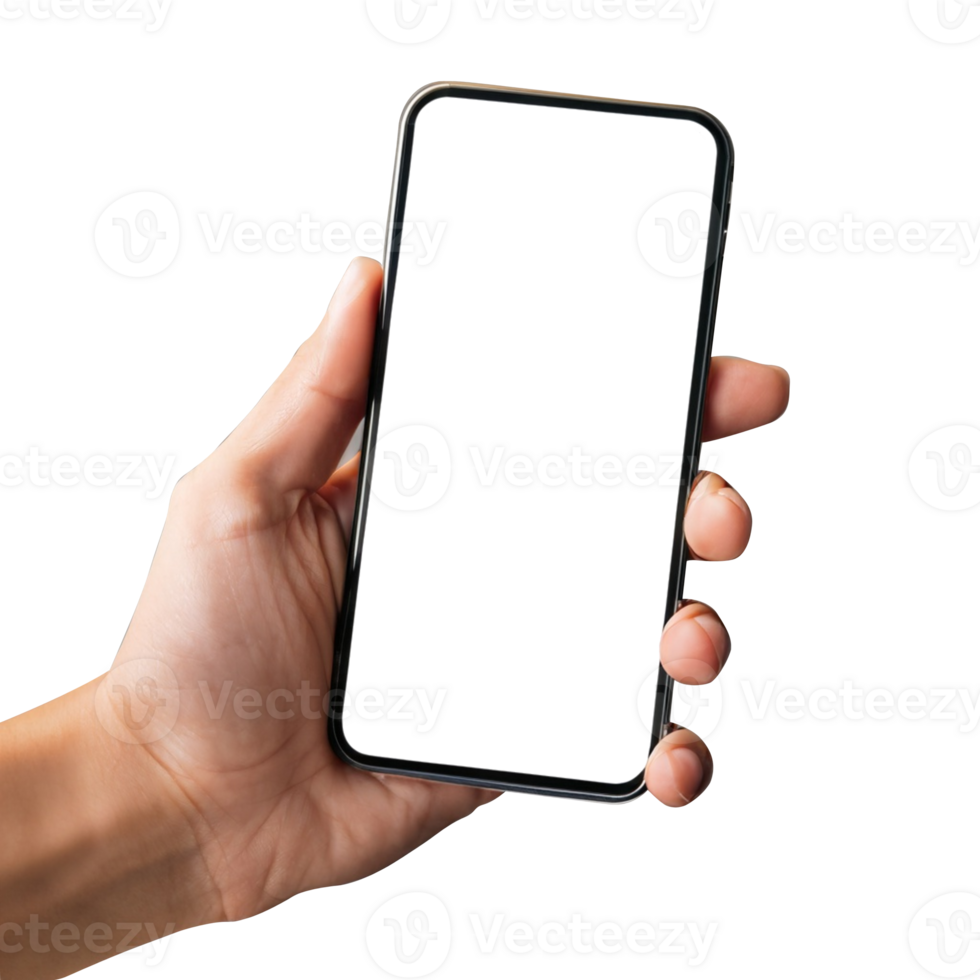 Hand Holding Phone Isolated Hands And Smartphone Female Hand Holding