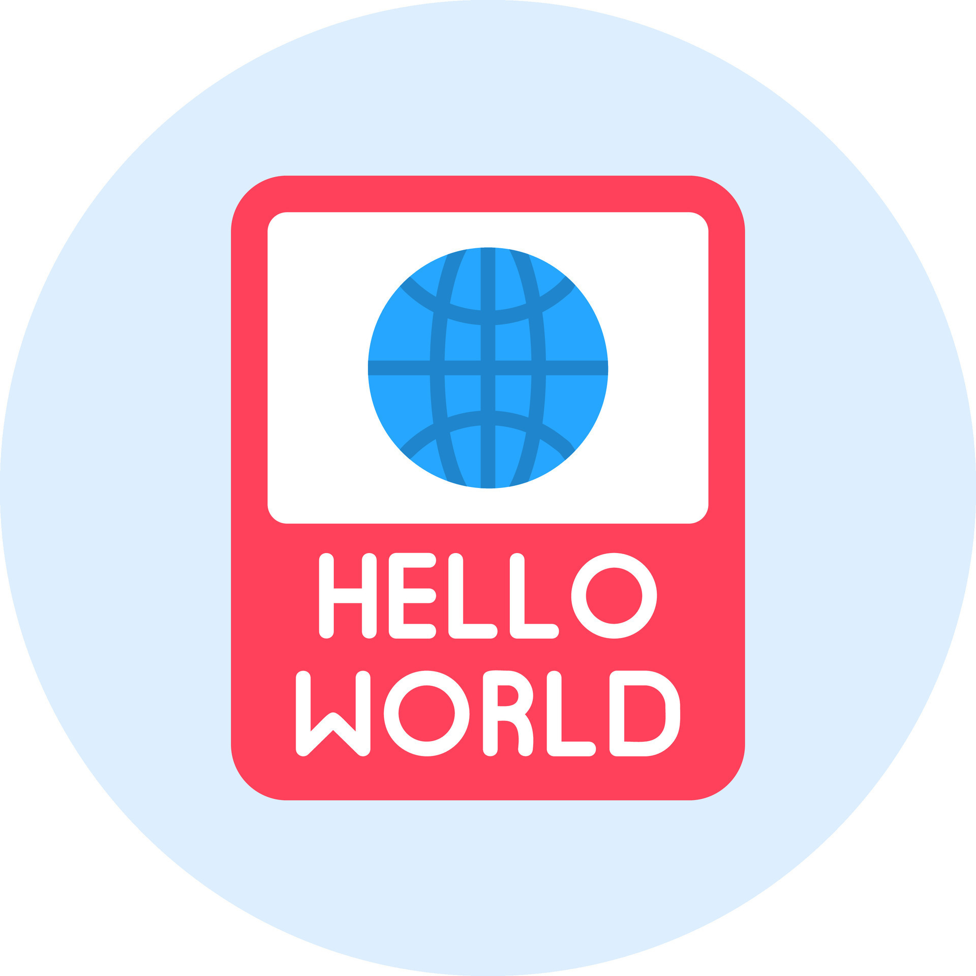 Hello World Vector Icon 31435161 Vector Art at Vecteezy