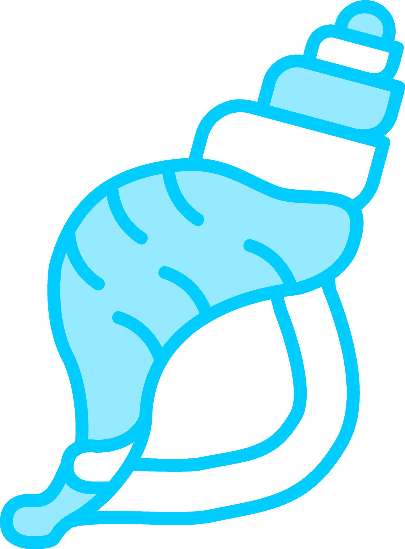Conch Shell Vector Icon 31443770 Vector Art At Vecteezy