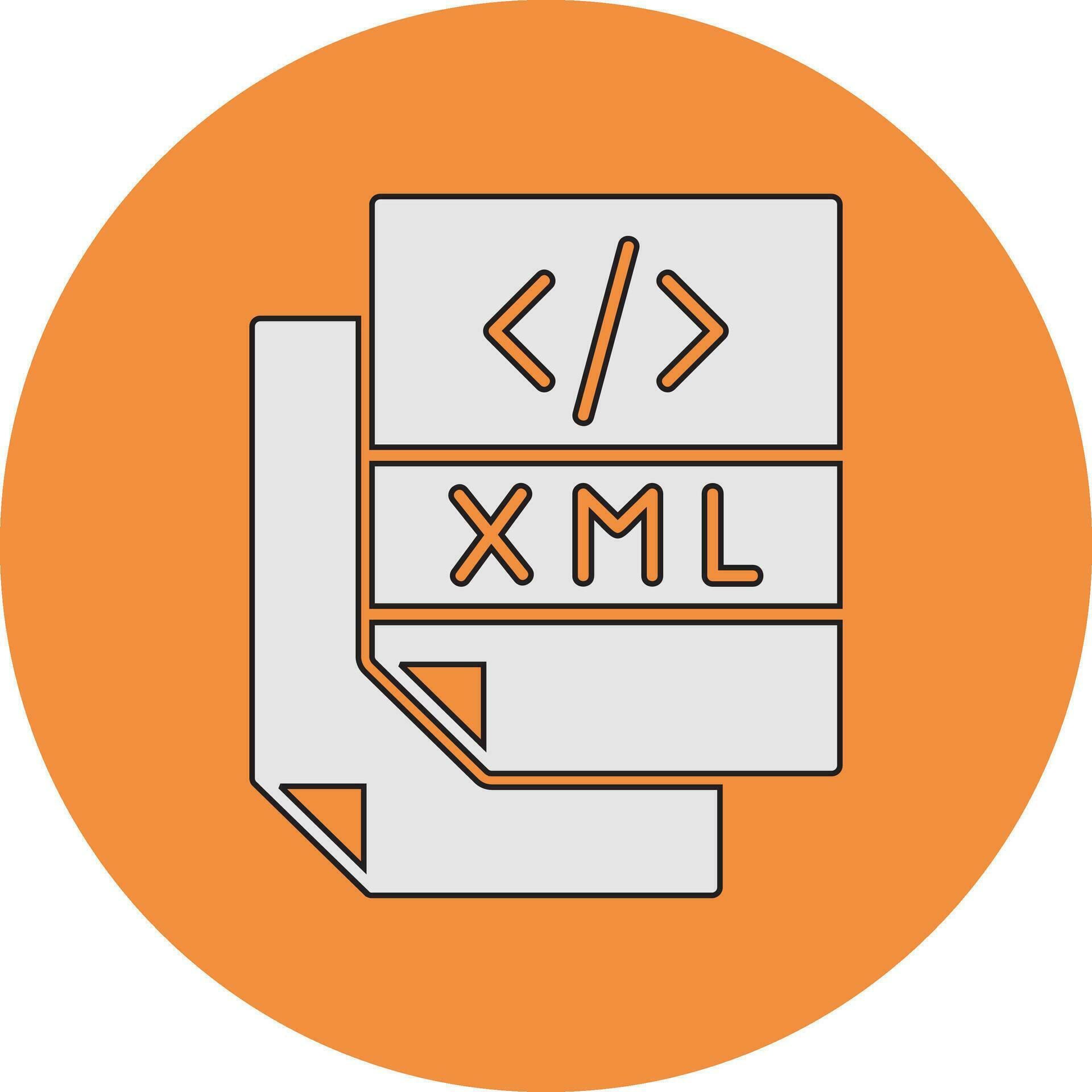 Xml File Vector Icon 31445287 Vector Art at Vecteezy