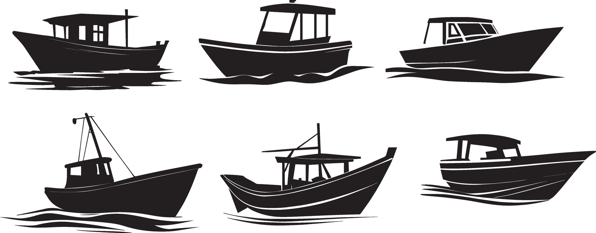 boat vector silhouette illustration 31494774 Vector Art at Vecteezy
