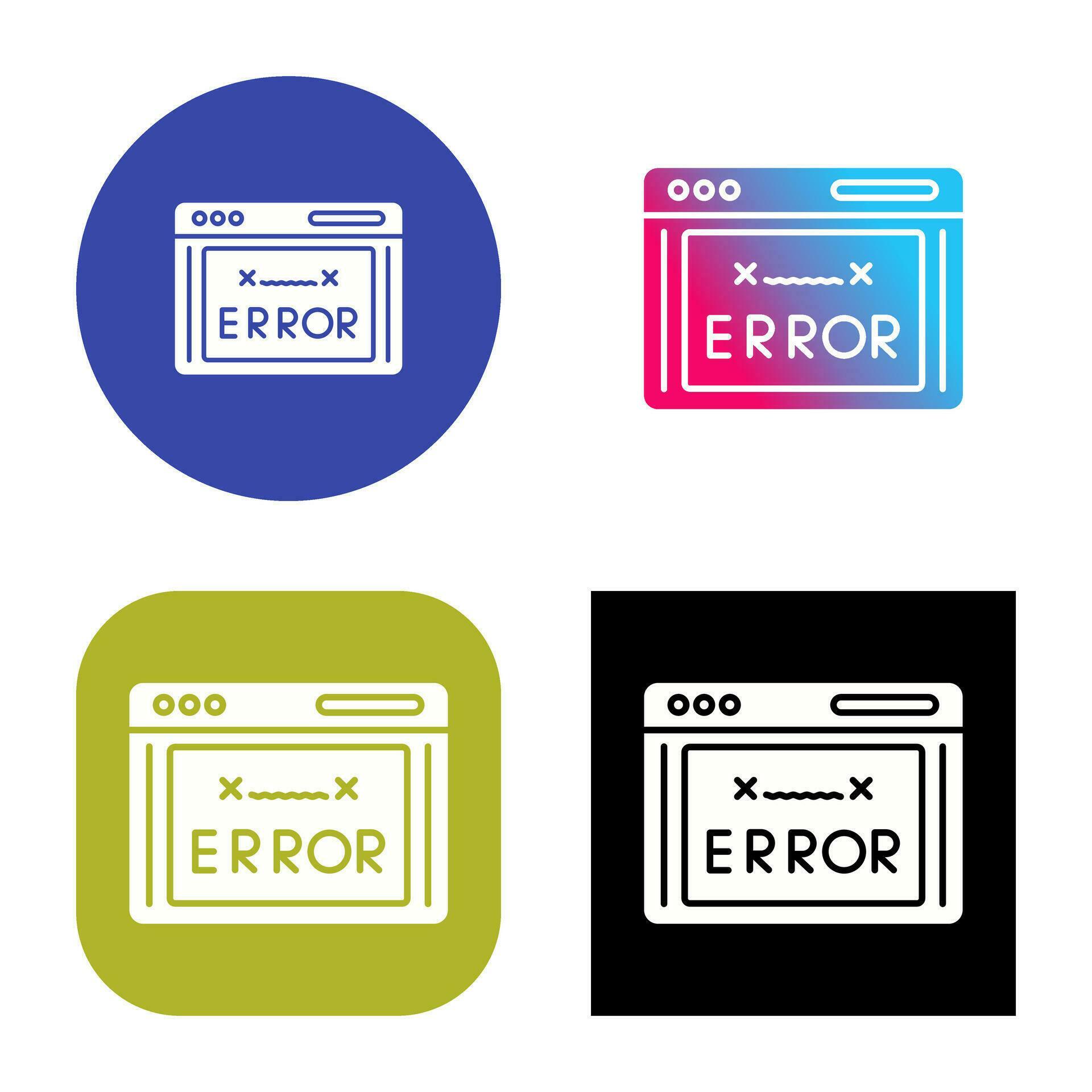 Error Code Vector Icon 31501909 Vector Art at Vecteezy