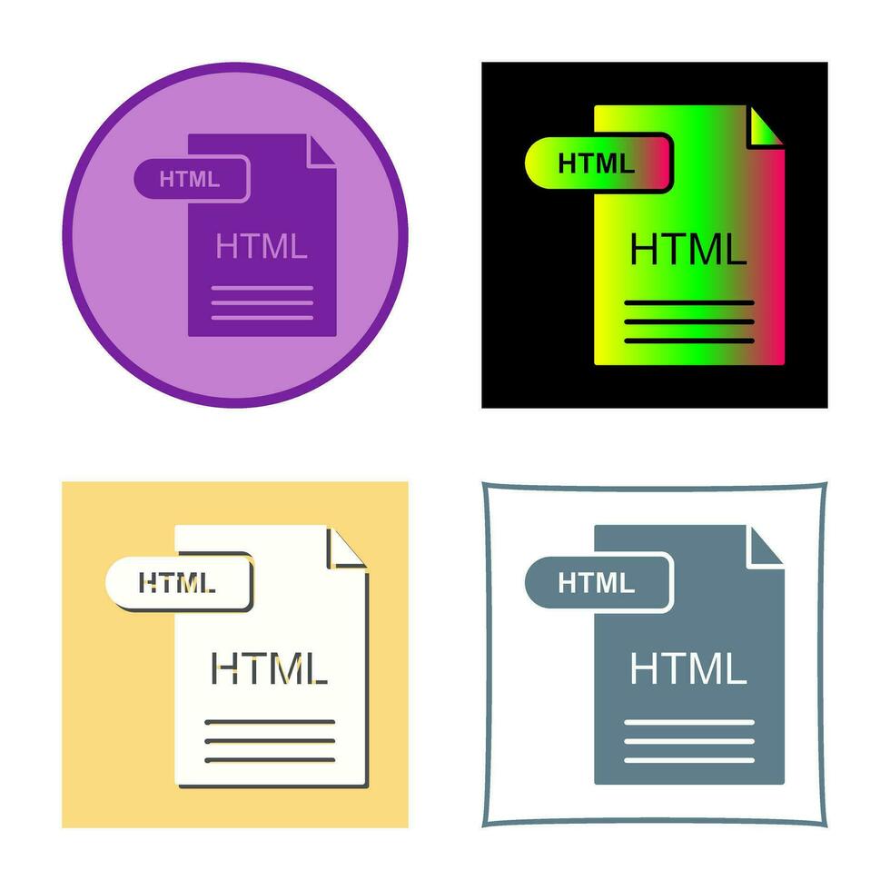 HTML Vector Icon 31509925 Vector Art at Vecteezy