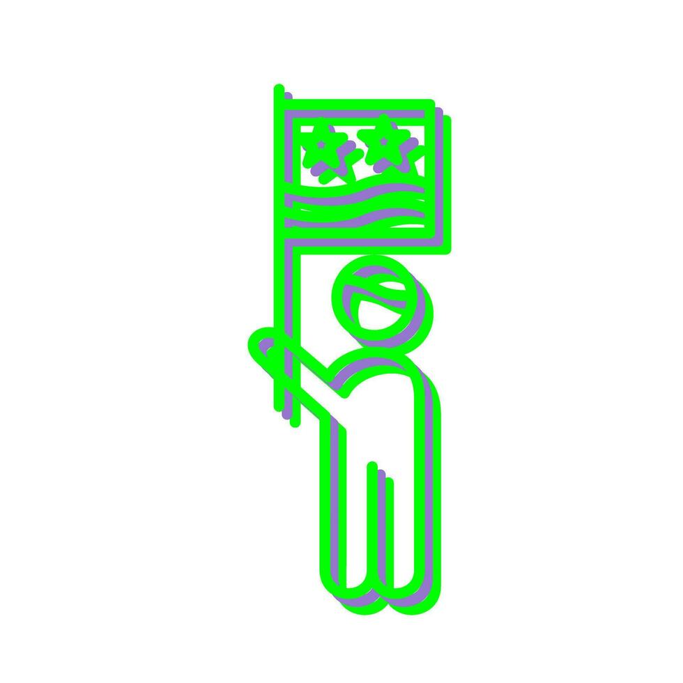 Raising Flag Vector Icon 31513590 Vector Art At Vecteezy