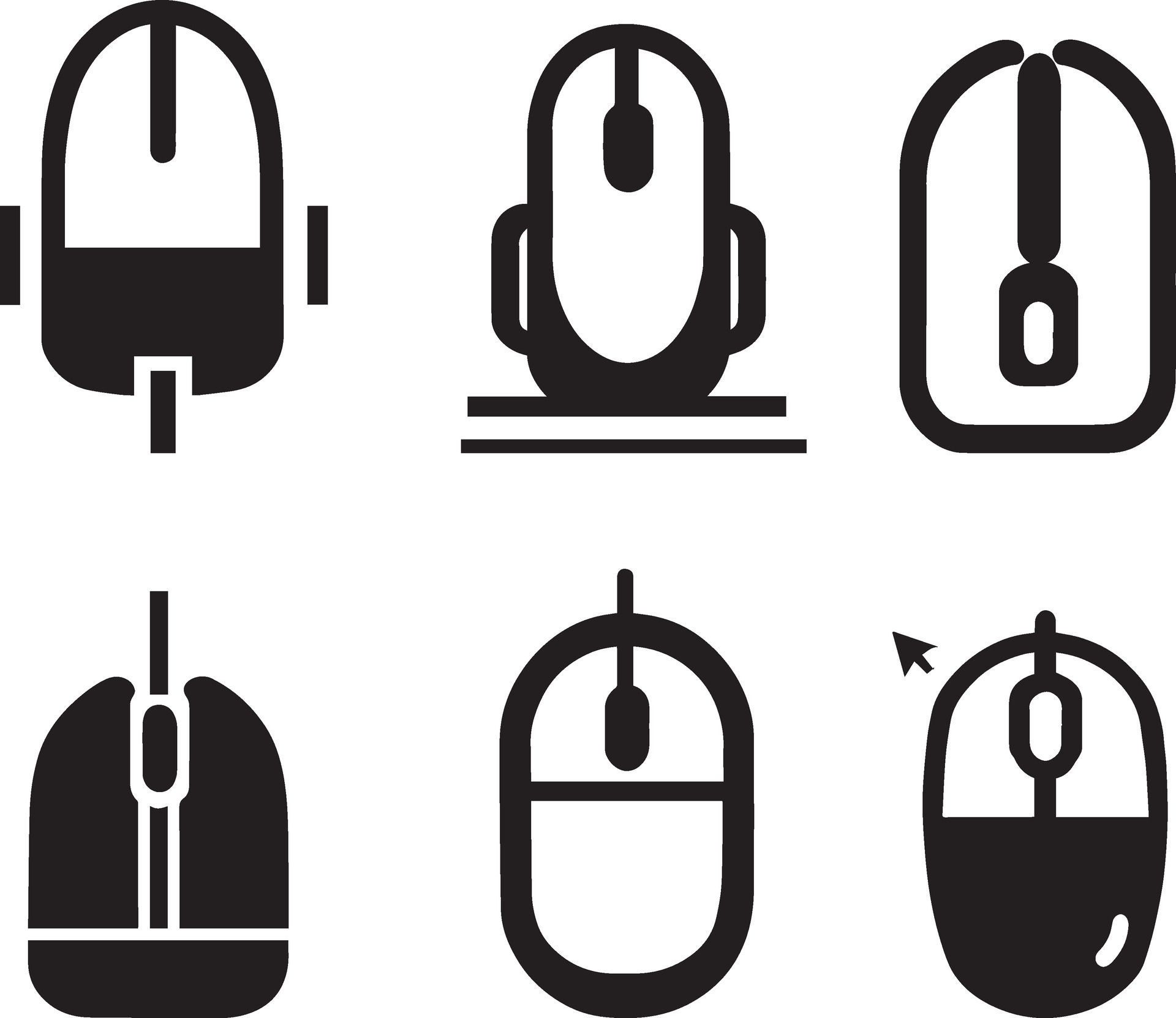 Computer mouse click cursor icon 5 31514676 Vector Art at Vecteezy