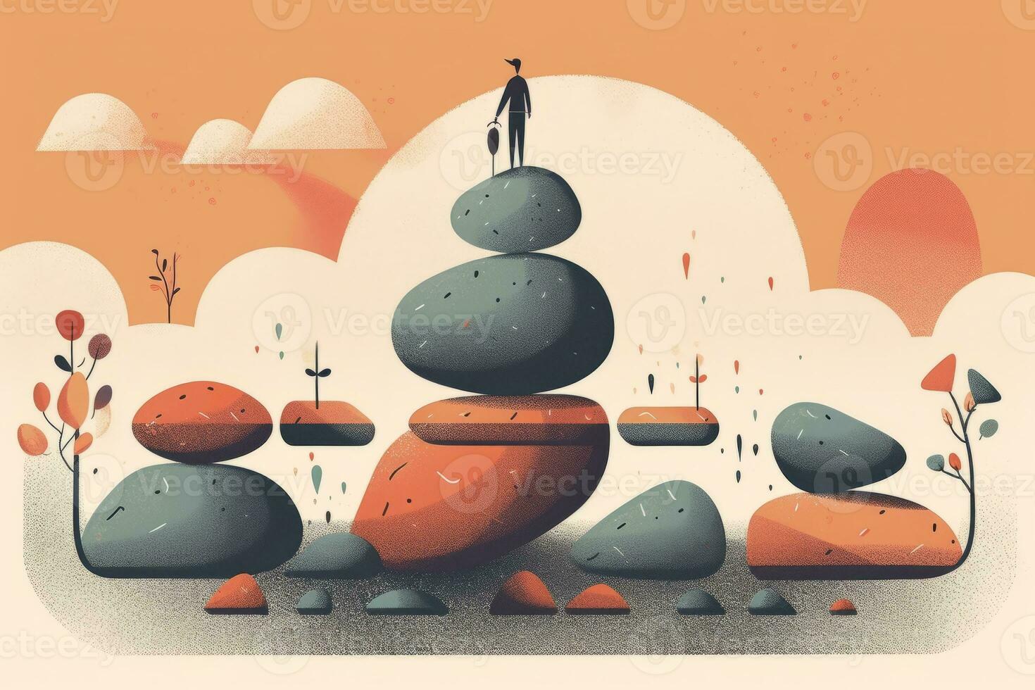 Concept of balance illustrated ,balance or imbalance in a way you ve never seen before ...