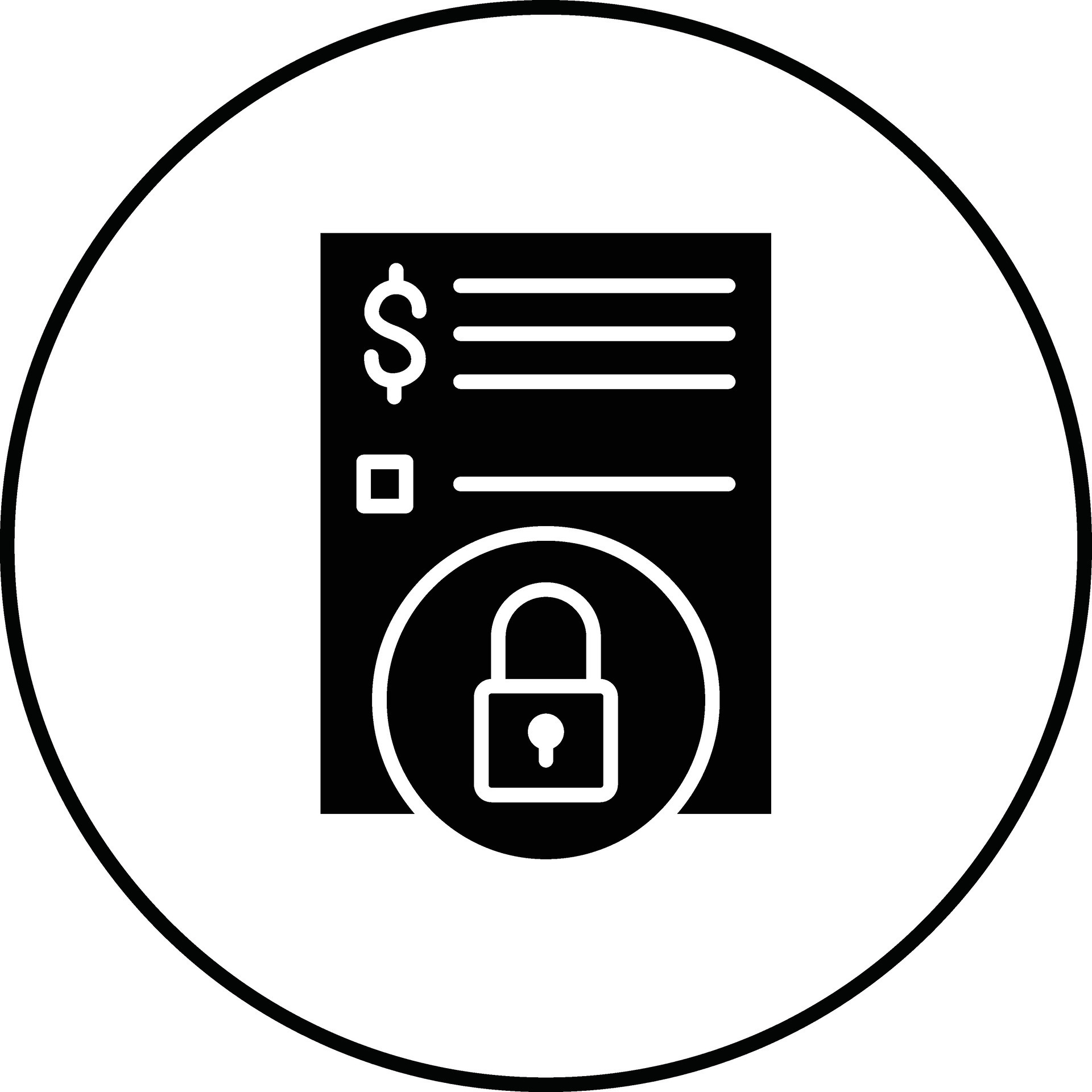 Document Security Vector Icon 31554433 Vector Art at Vecteezy