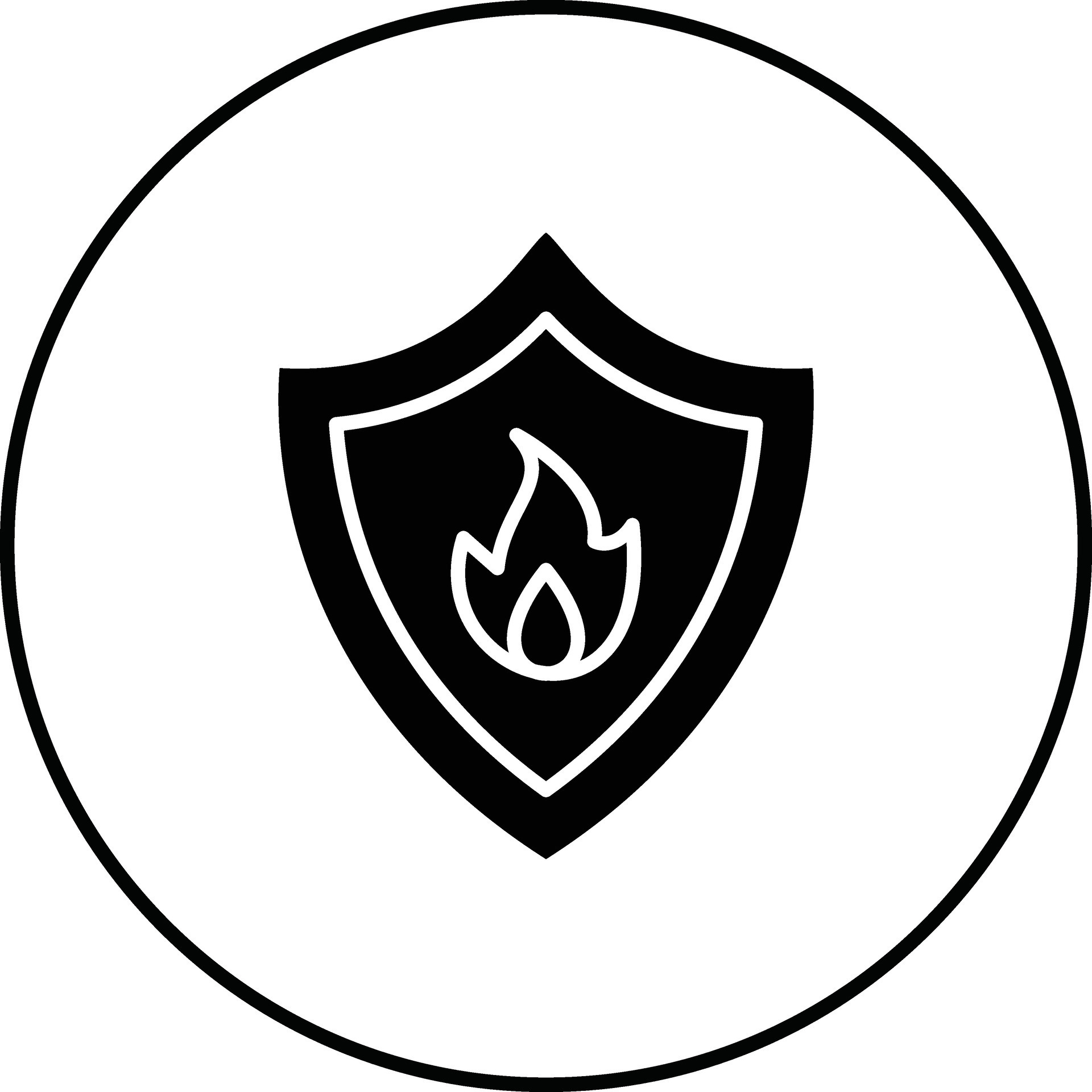 Fire Shield Vector Icon 31555310 Vector Art at Vecteezy