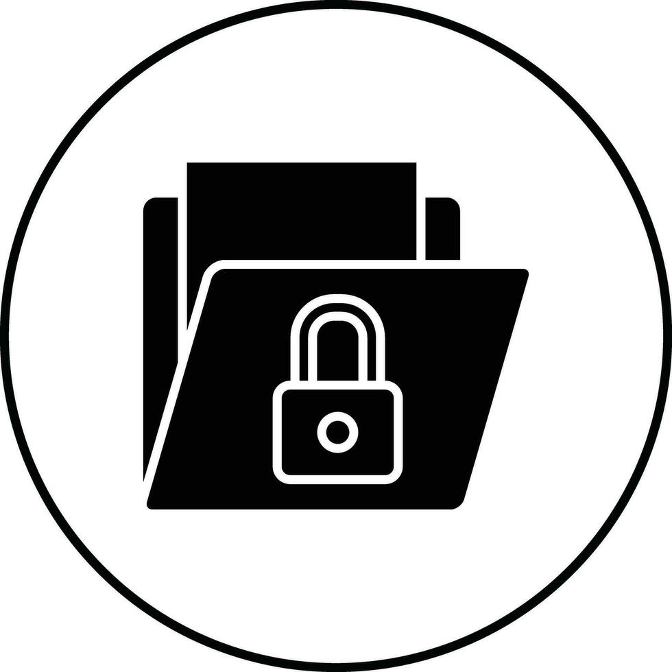 Secured Folder Vector Icon 31555430 Vector Art at Vecteezy