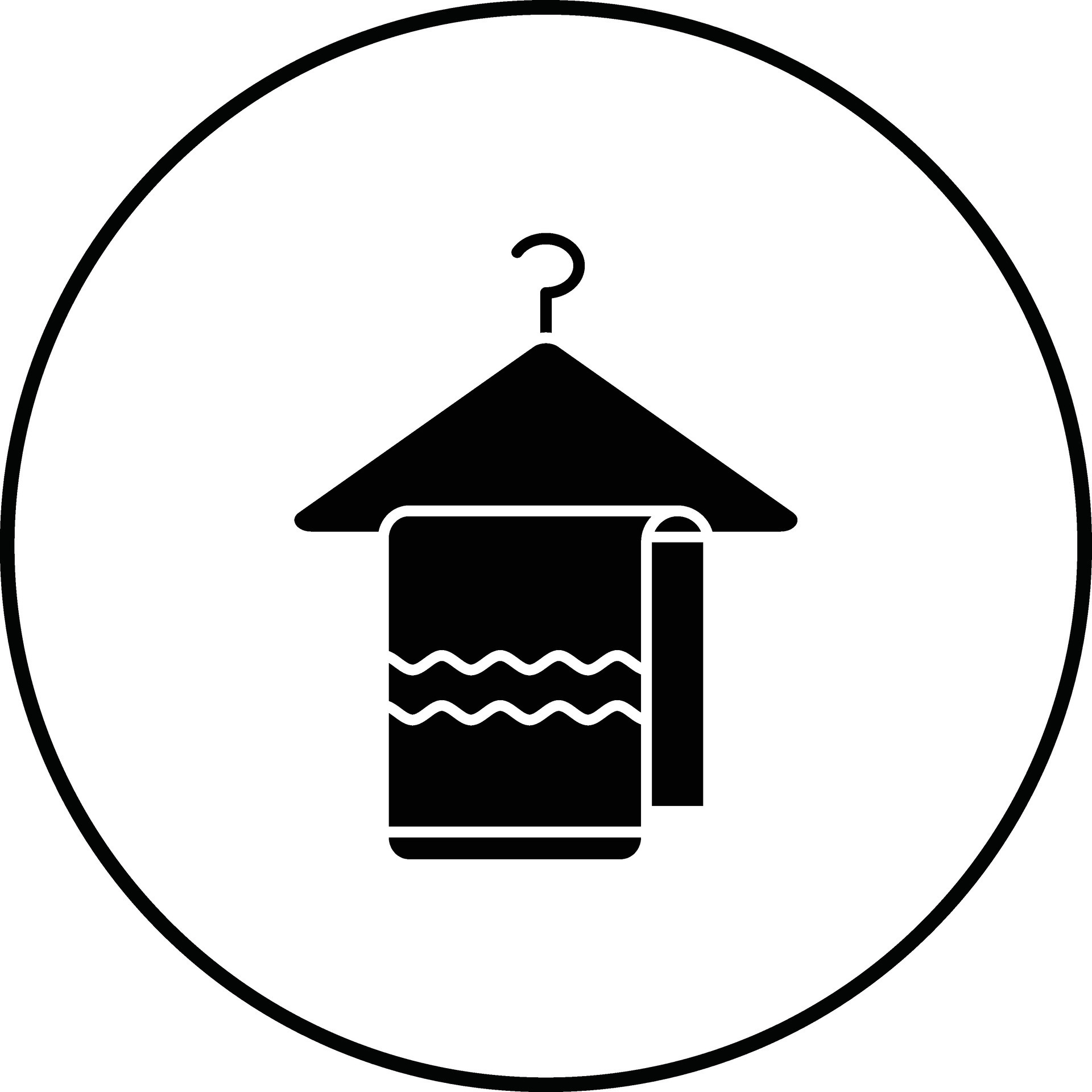 Towel Hanger Vector Icon 31558831 Vector Art At Vecteezy