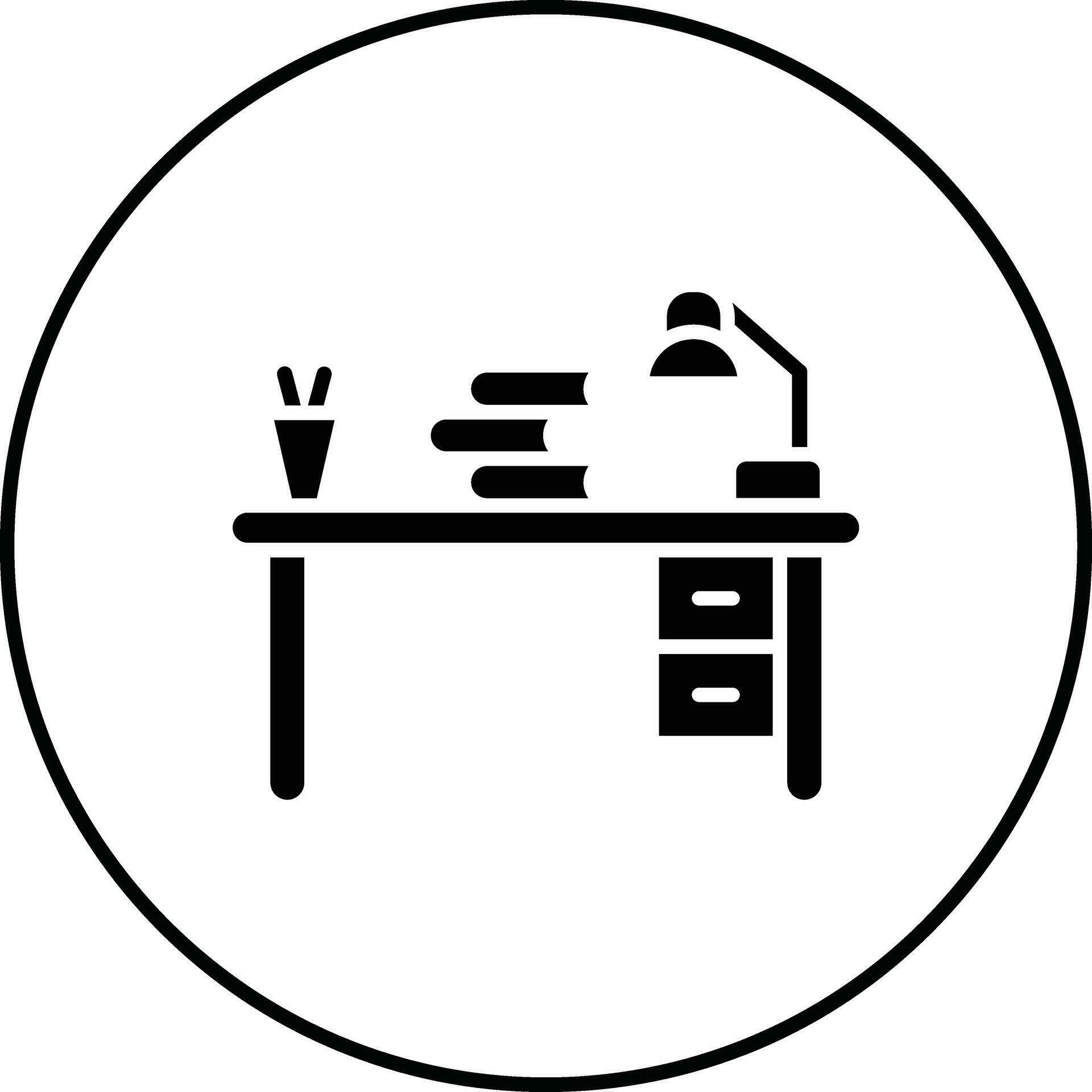 Study Table Vector Icon 31560545 Vector Art at Vecteezy