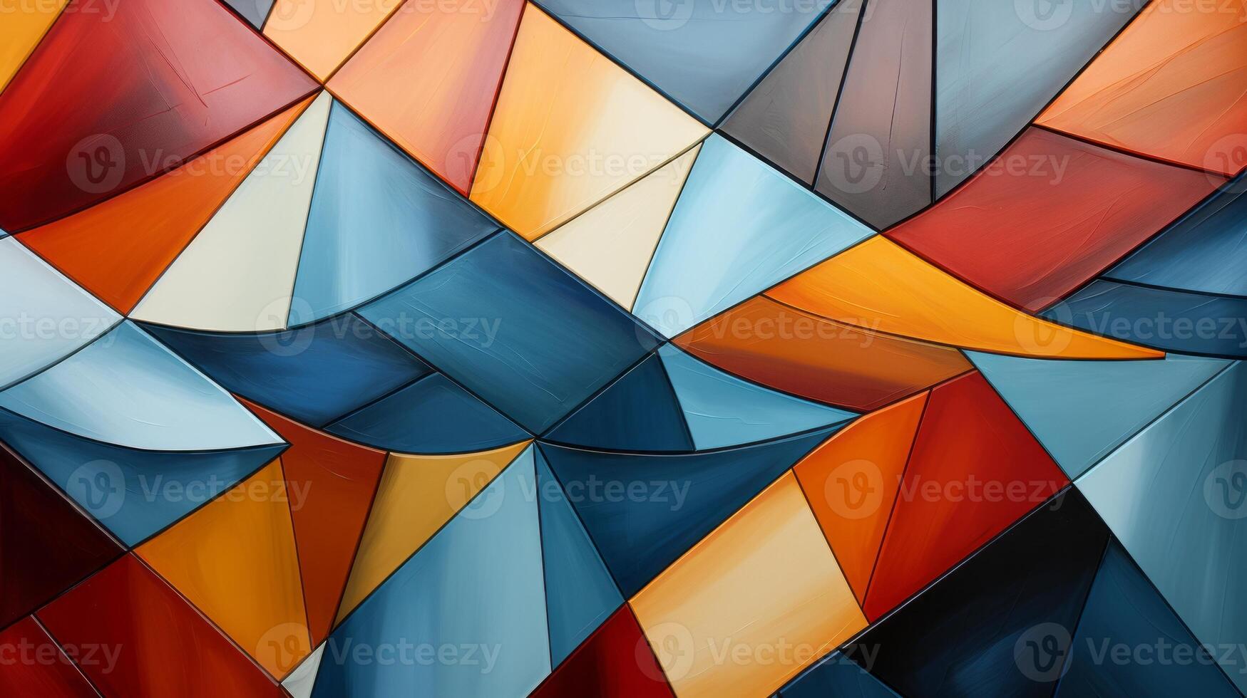 This Mesmerizing Abstract Design Of Vibrant Triangles Evokes A Sense Of Awe And Wonder Creating