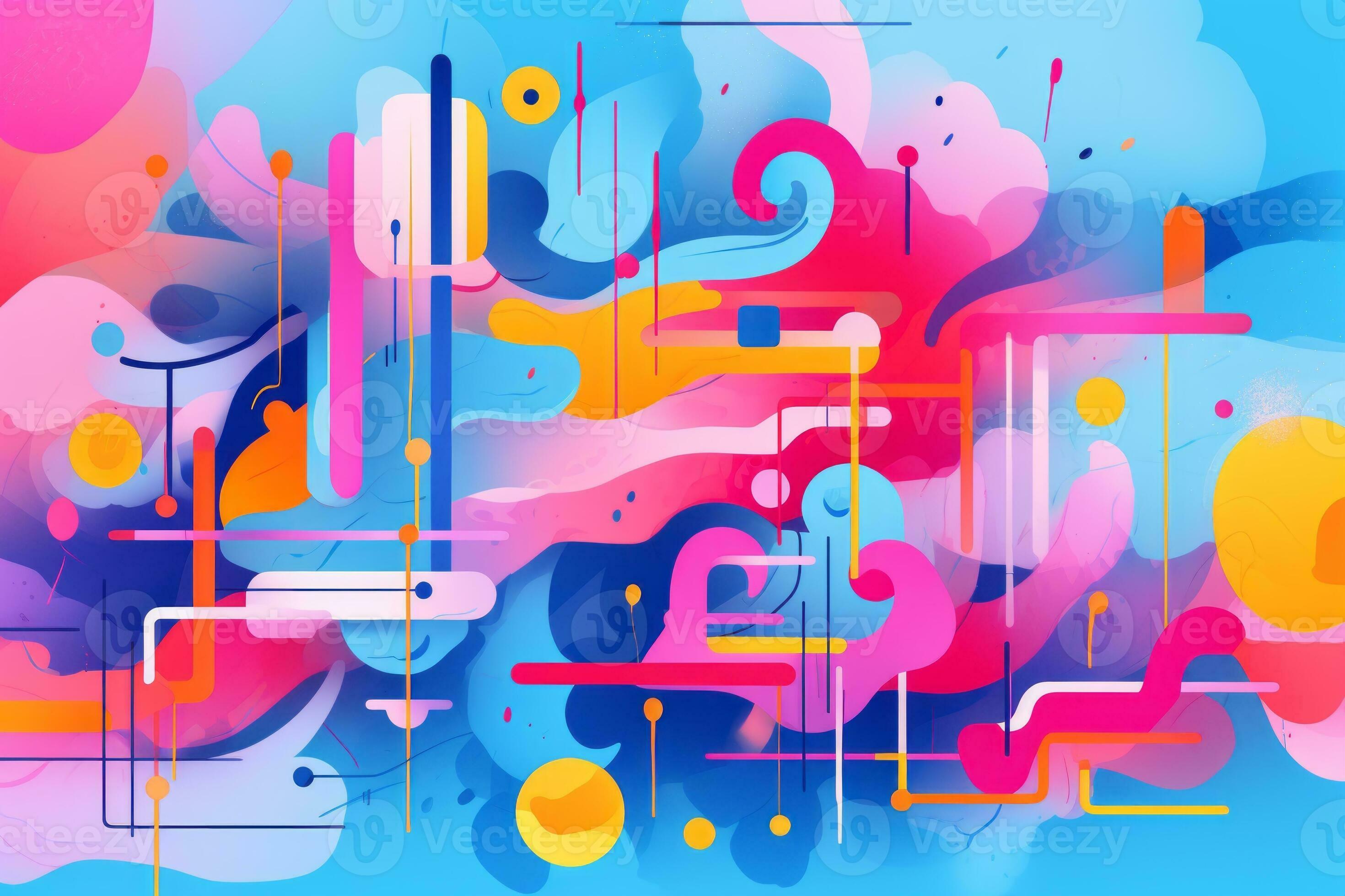 Vibrant Abstract Shapes. Generative AI 31579845 Stock Photo at Vecteezy Vibrant Abstract Shapes. Generative AI 31579845 Stock Photo at Vecteezy