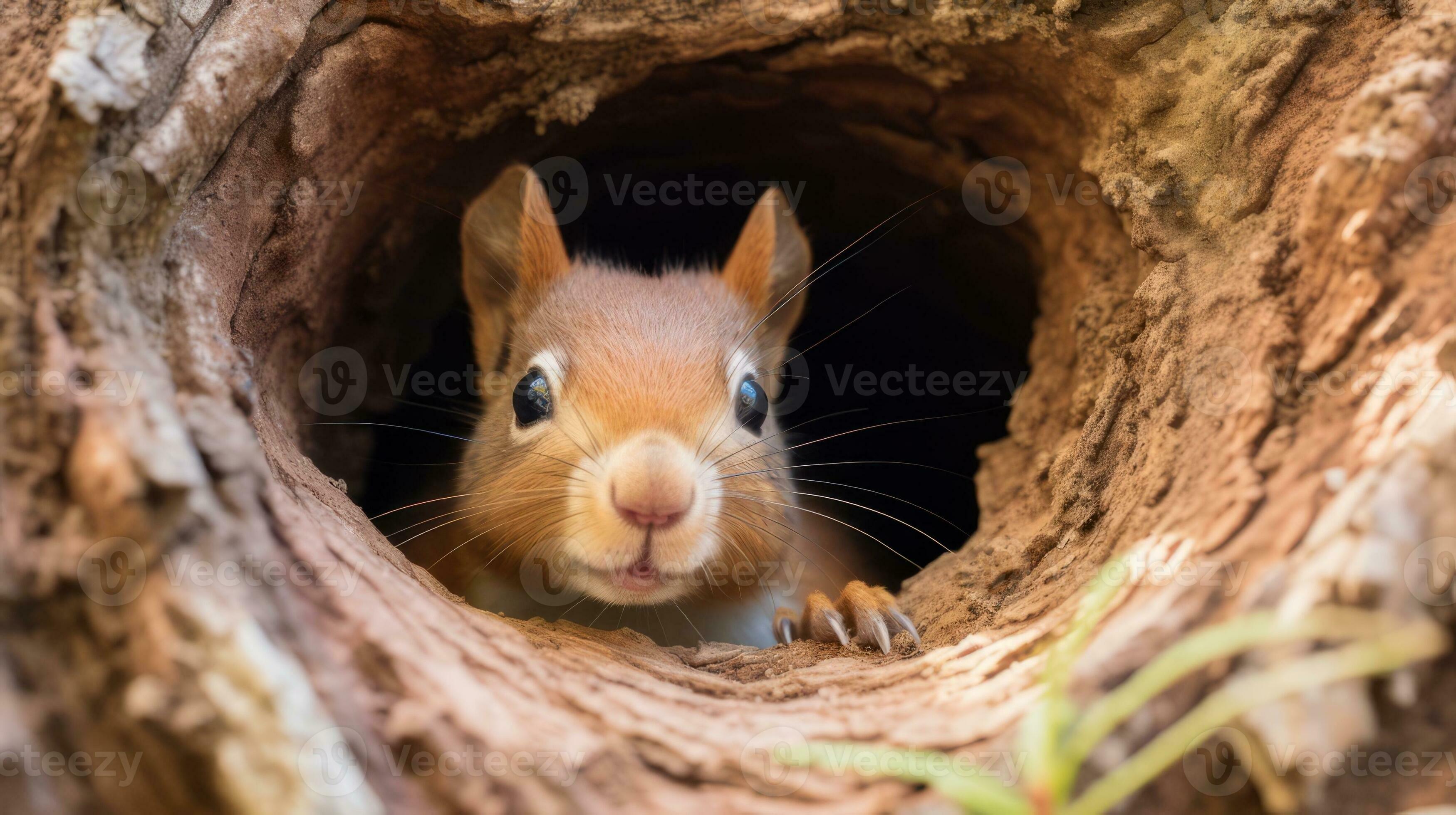 A close up of a small animal in a tree. Generative AI 31581791 Stock ...