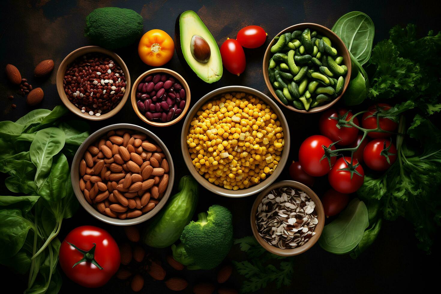AI Generative Image of featuring essential plant based ingredient ... AI Generative Image of featuring essential plant based ingredient ...
