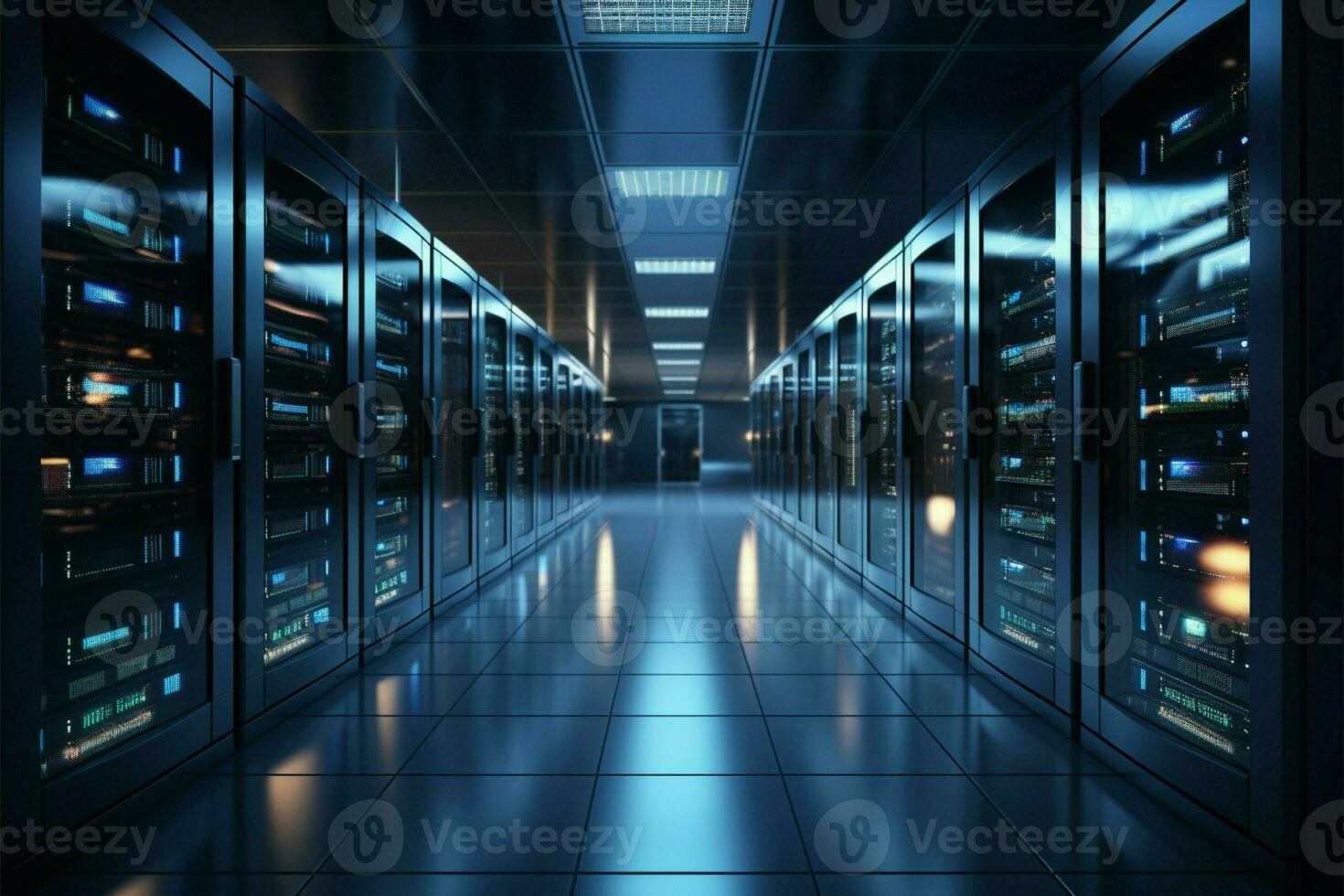 Server rooms high performance setup in a secure data center AI Generated 31588745 Stock Photo at ...