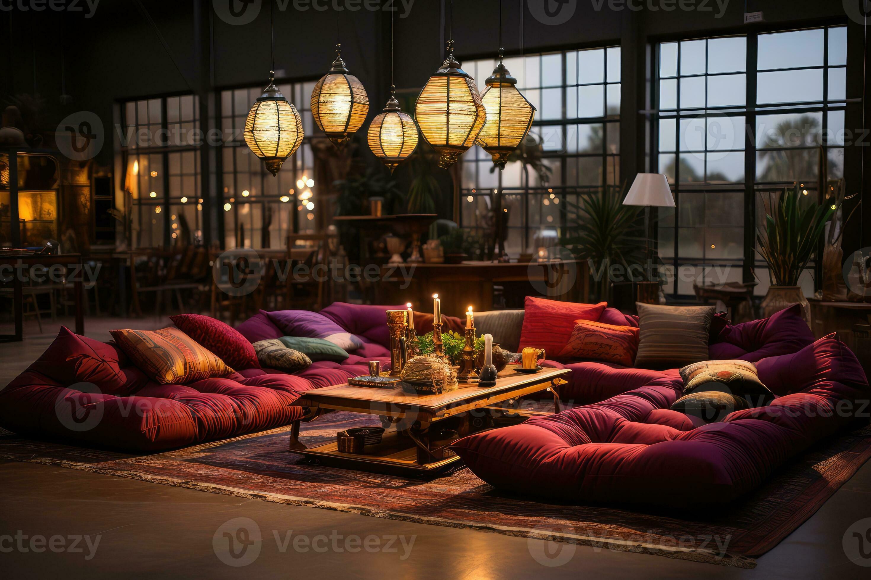 modern arabic dining floor AI Generated 31590380 Stock Photo at Vecteezy