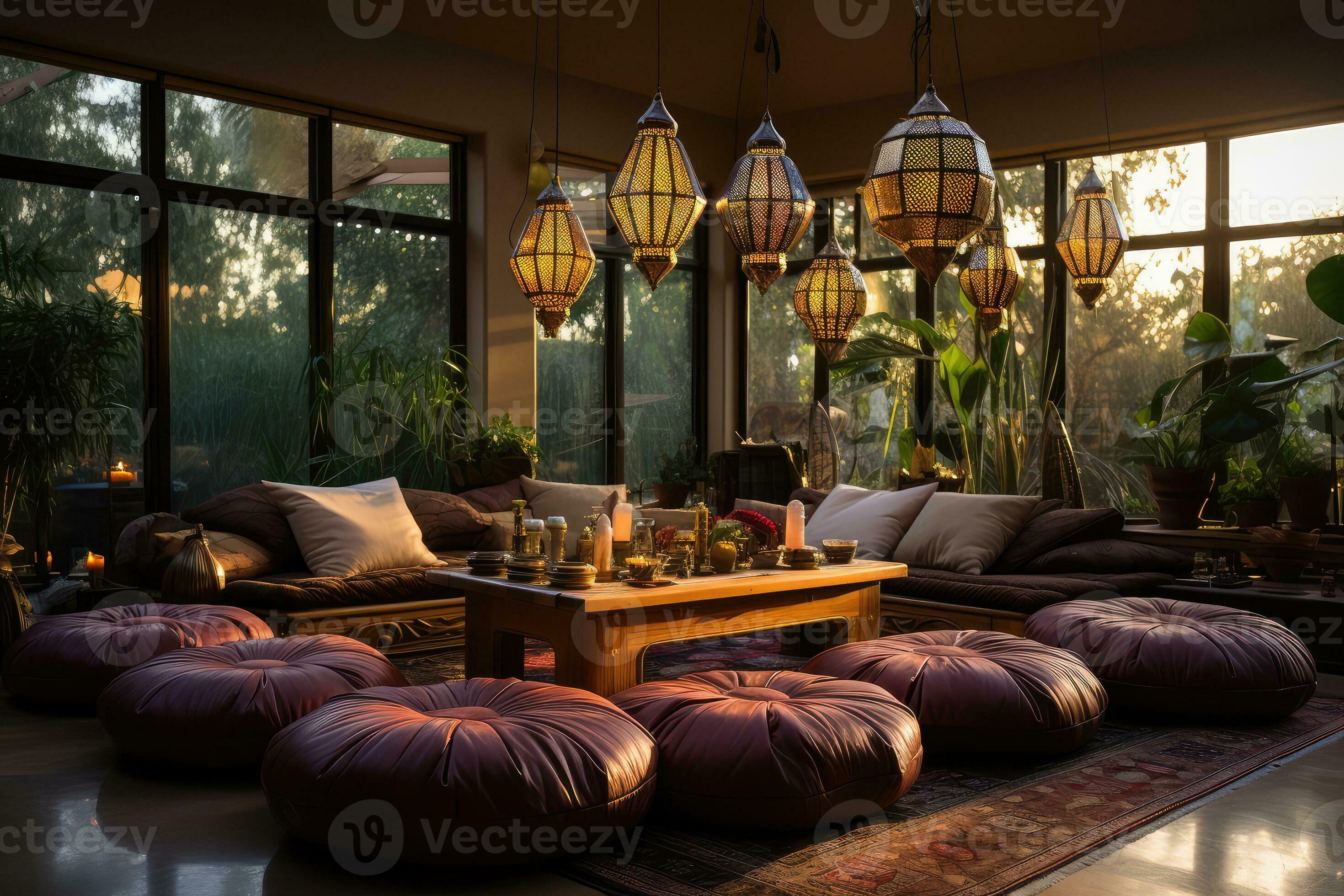 modern arabic dining floor AI Generated 31590392 Stock Photo at Vecteezy