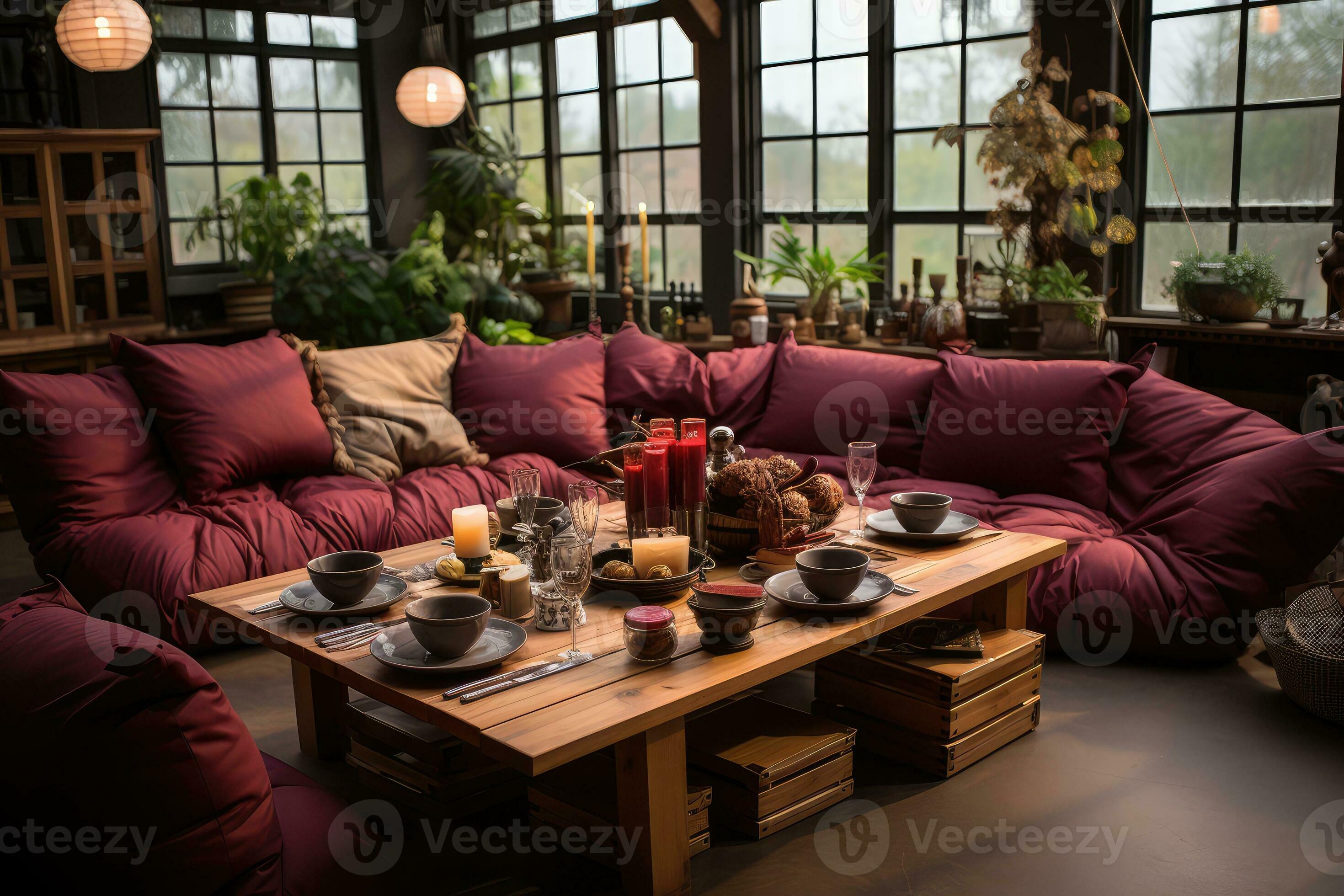 modern arabic dining floor AI Generated 31590397 Stock Photo at Vecteezy
