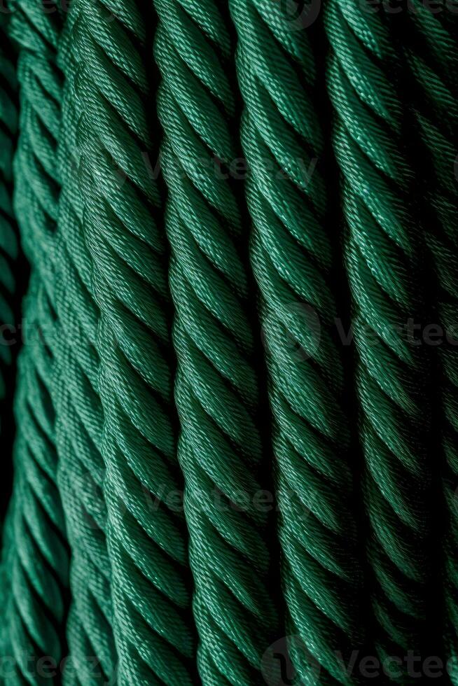 Green rope texture background. Backdrop made with ropes. Generative AI ...