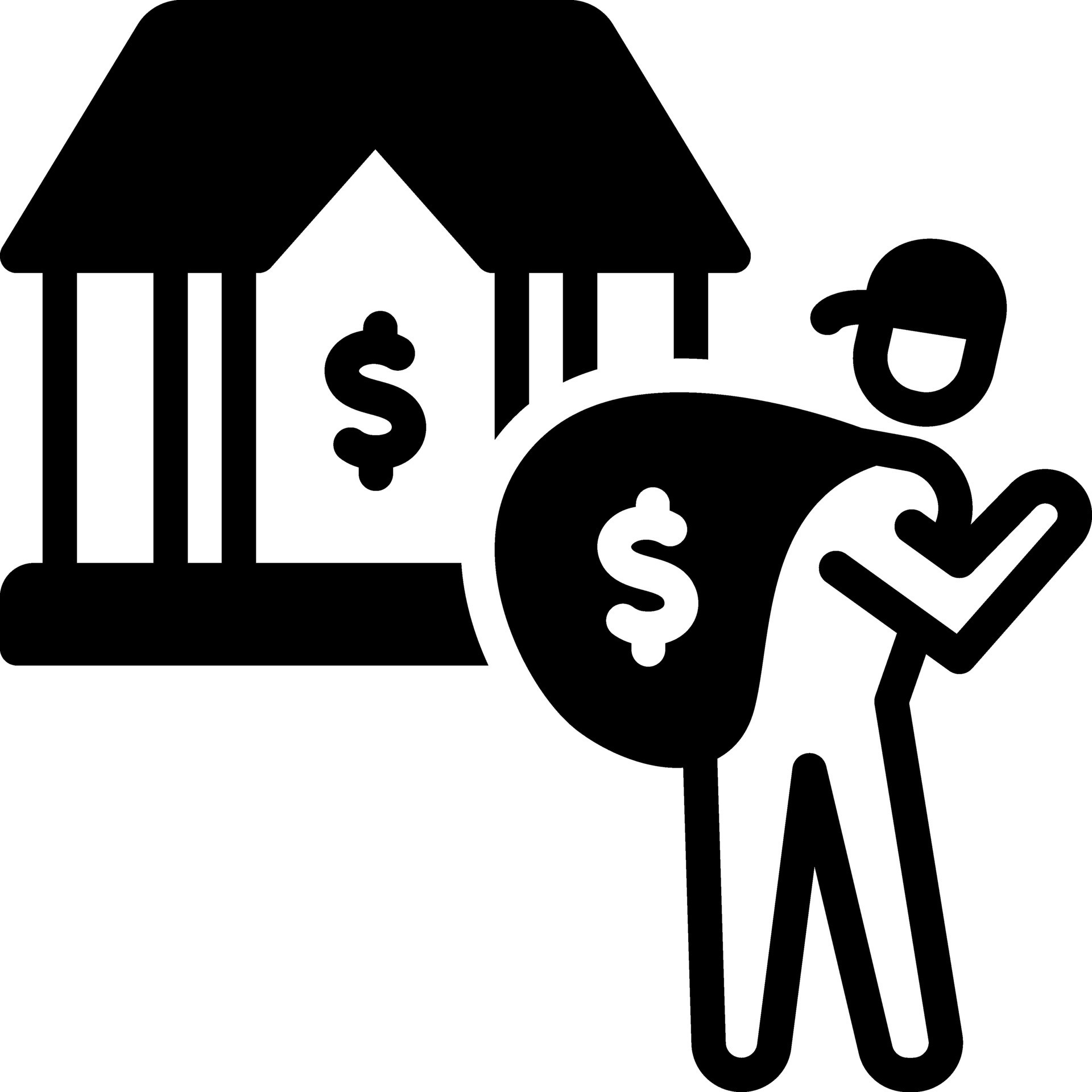 solid icon for rob 31606724 Vector Art at Vecteezy