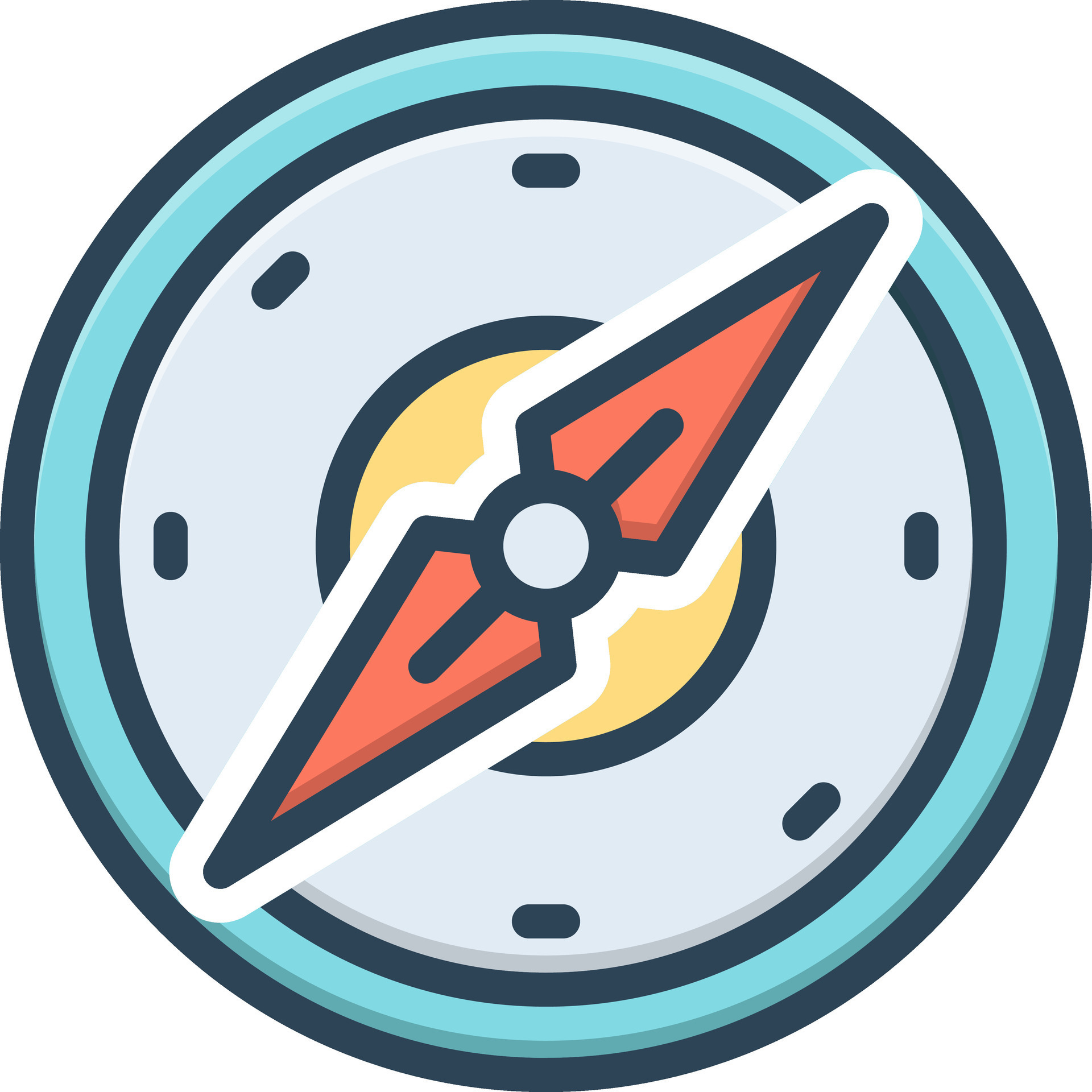 color icon for orientation 31606751 Vector Art at Vecteezy