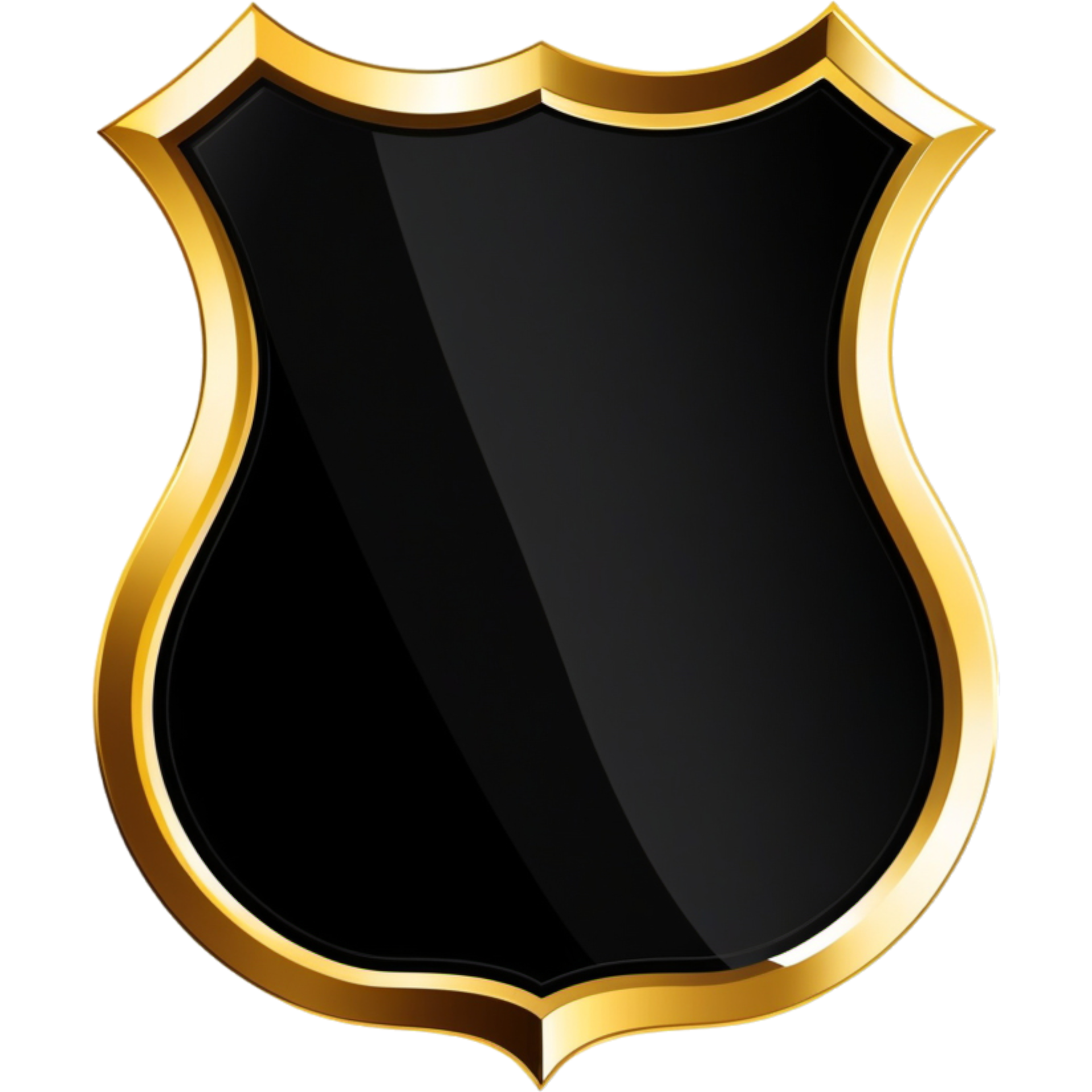 Luxury gold black shield. AI Generative 31611915 PNG Luxury gold black shield. AI Generative 31611915 PNG