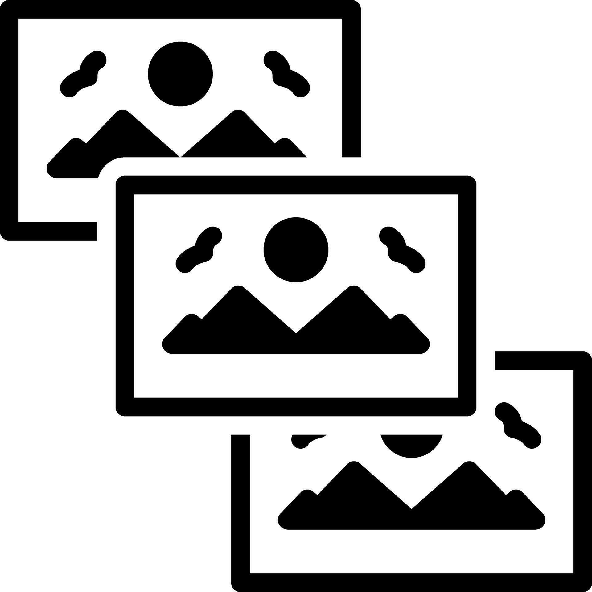 solid icon for galleries 31612158 Vector Art at Vecteezy