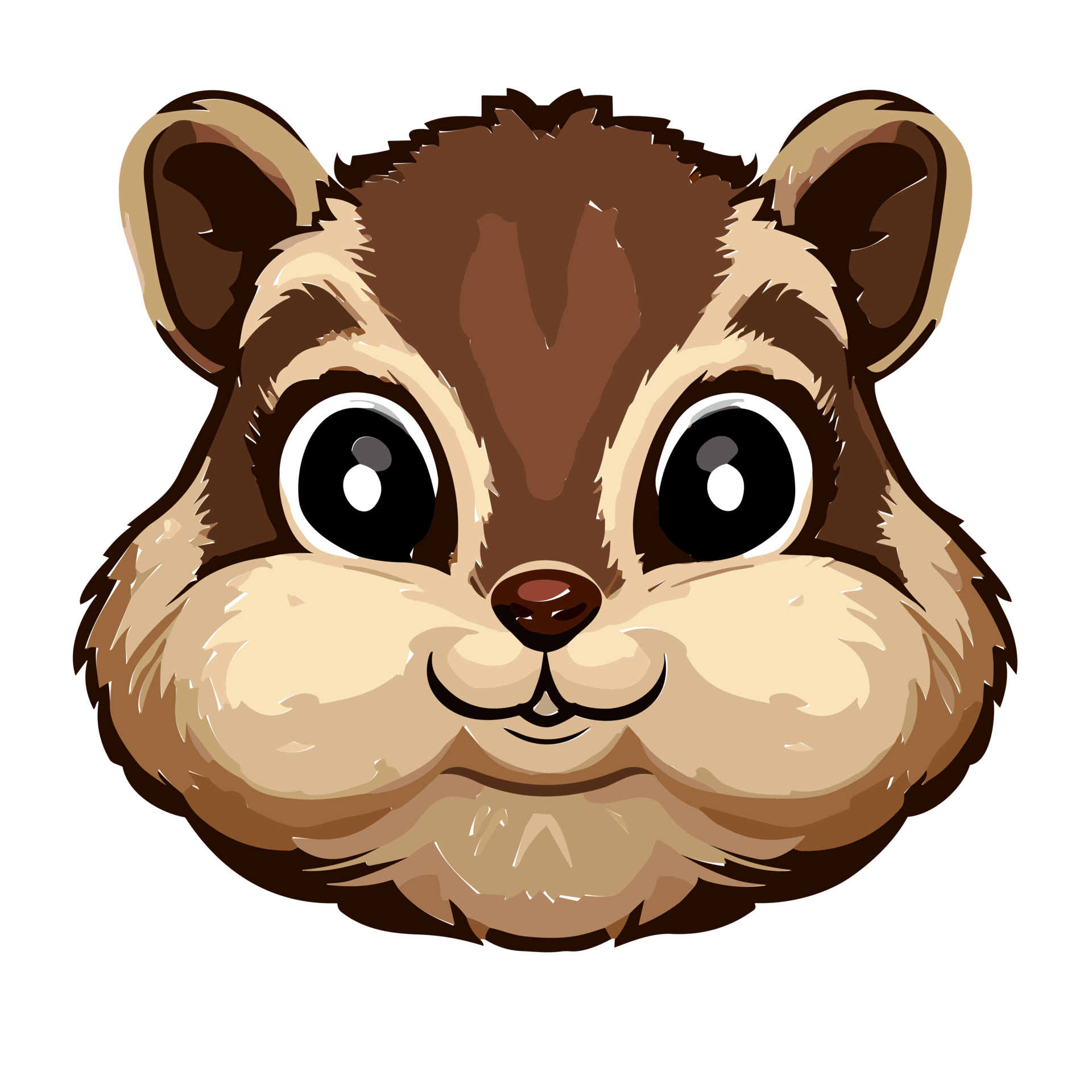 Chipmunk Facechipmunk Woodland Character Ai Generative 31615380 Png