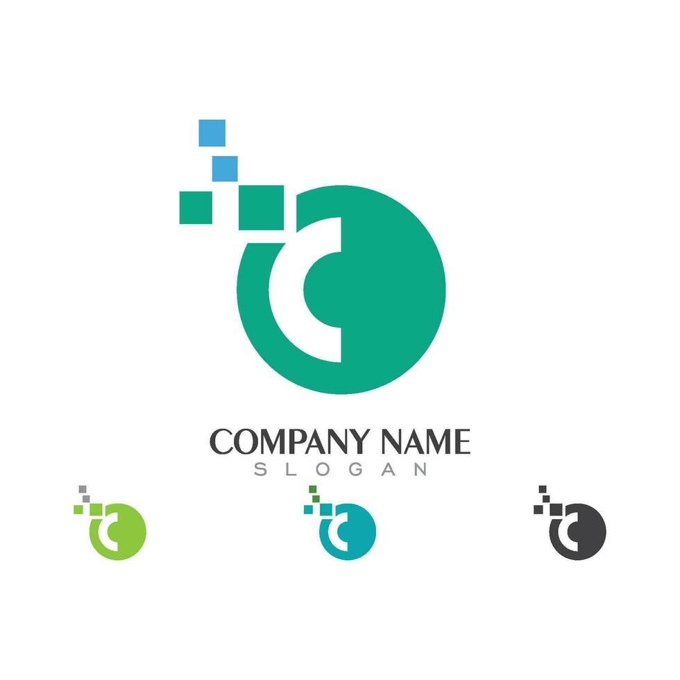 C Letter Logo Template 31617112 Vector Art at Vecteezy