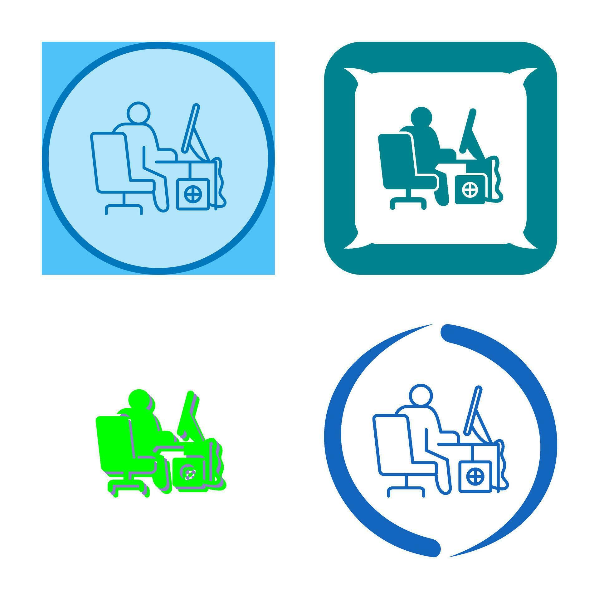 Computer Worker Vector Icon 31645464 Vector Art at Vecteezy